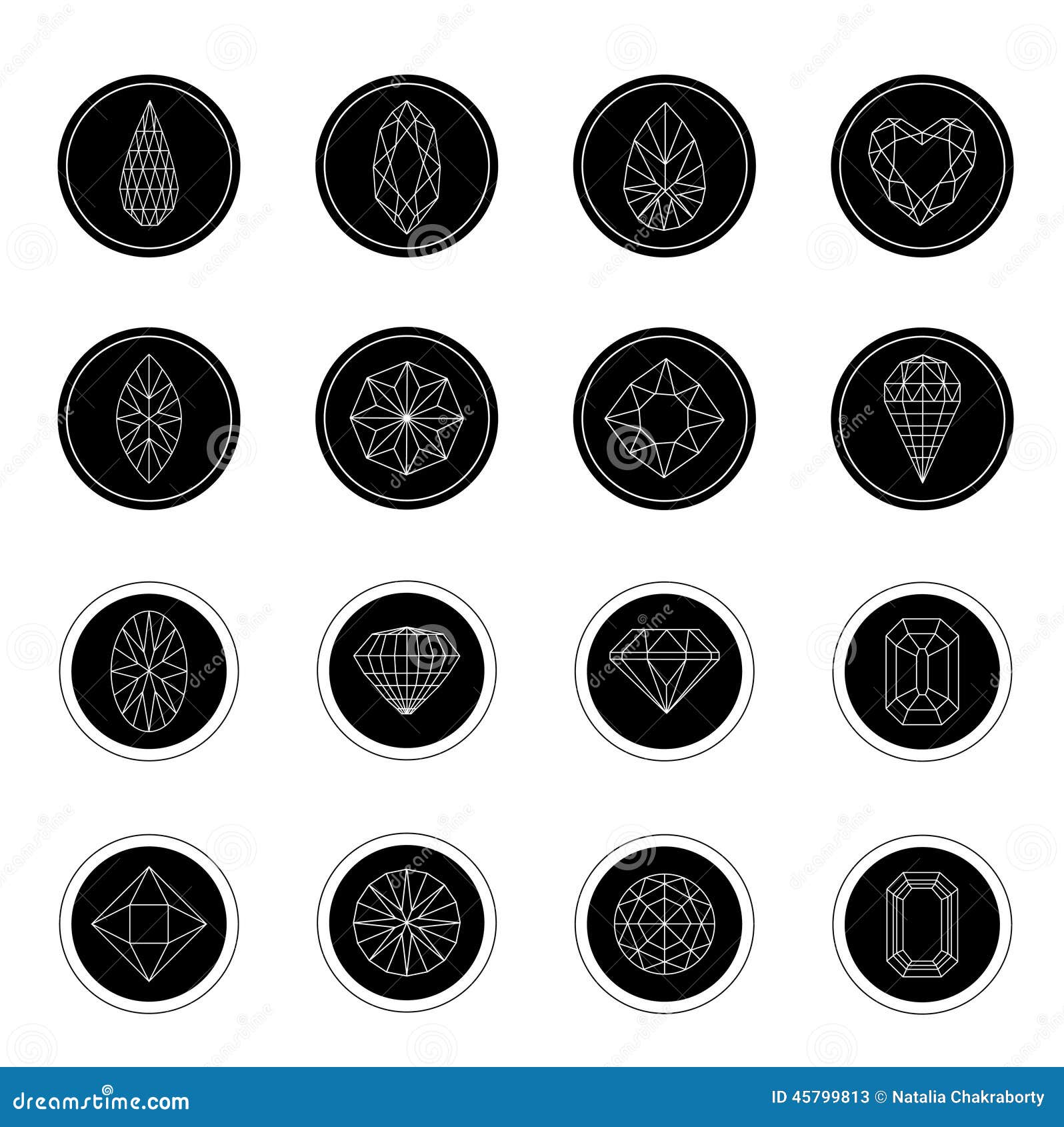 Diamond Icons. Briliant Icon Vector | CartoonDealer.com #184523633