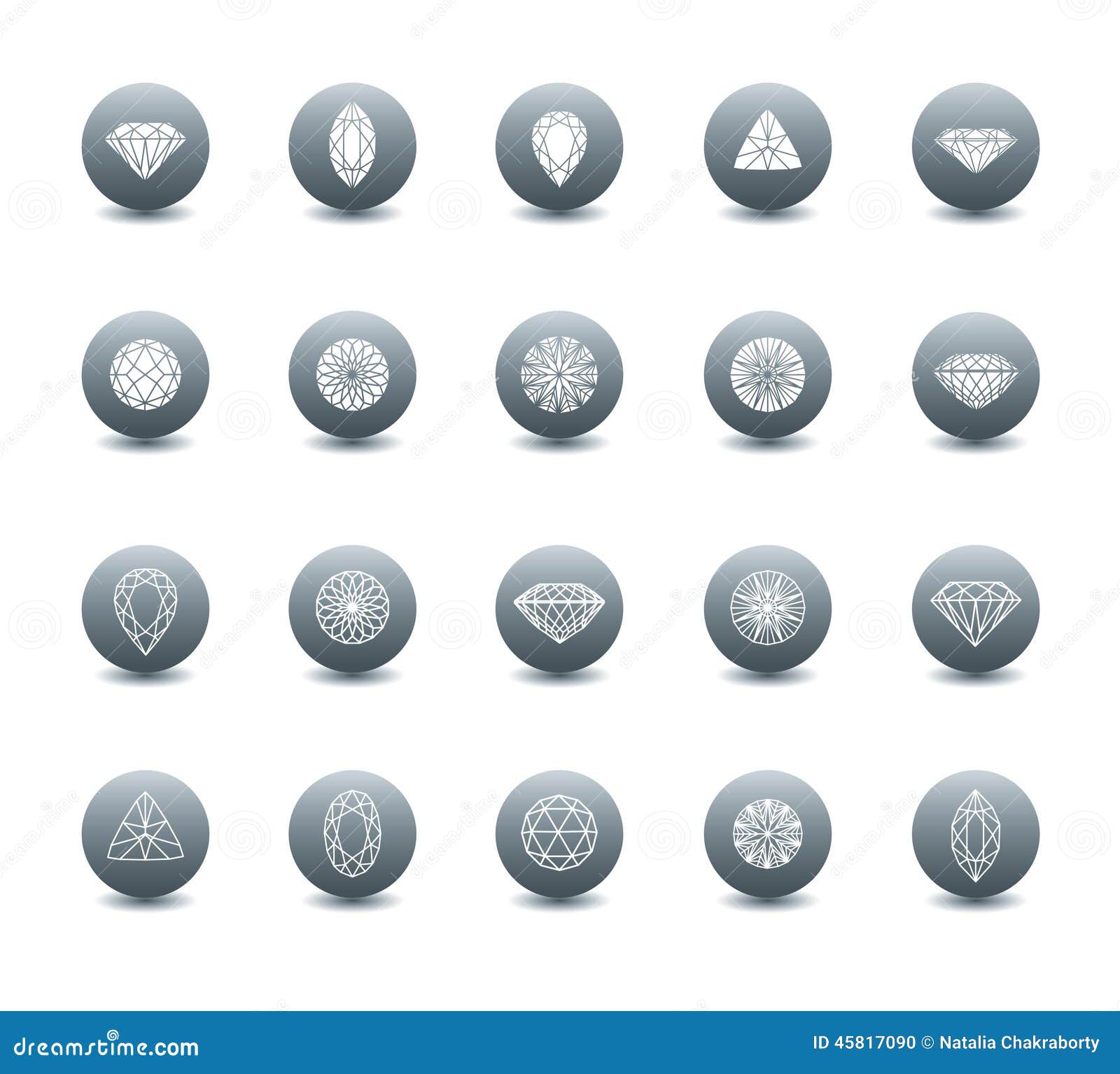Diamond Icons. Briliant Icon Vector | CartoonDealer.com #184523633
