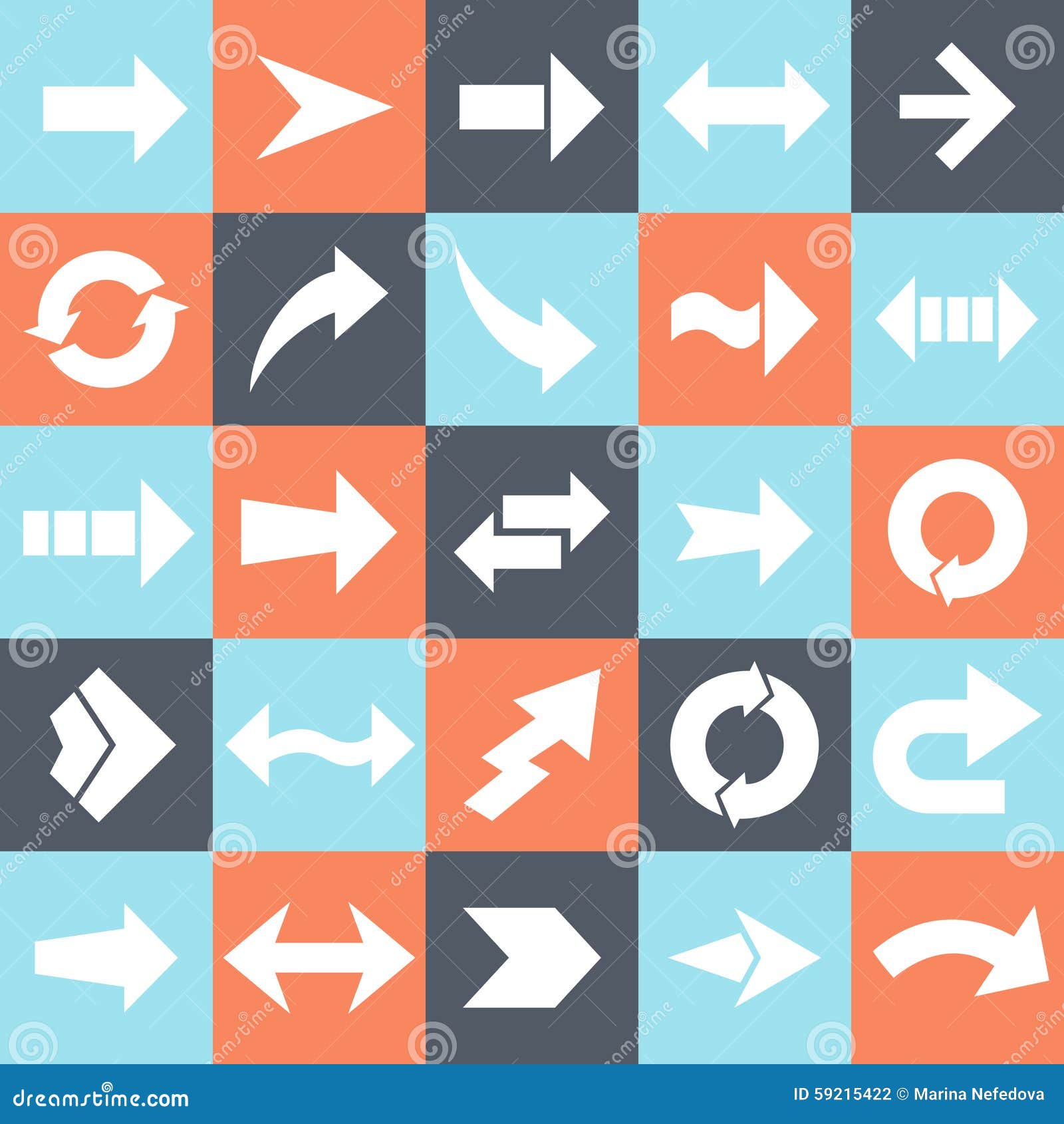 Vector Set of Different Arrows. Stock Illustration - Illustration of ...