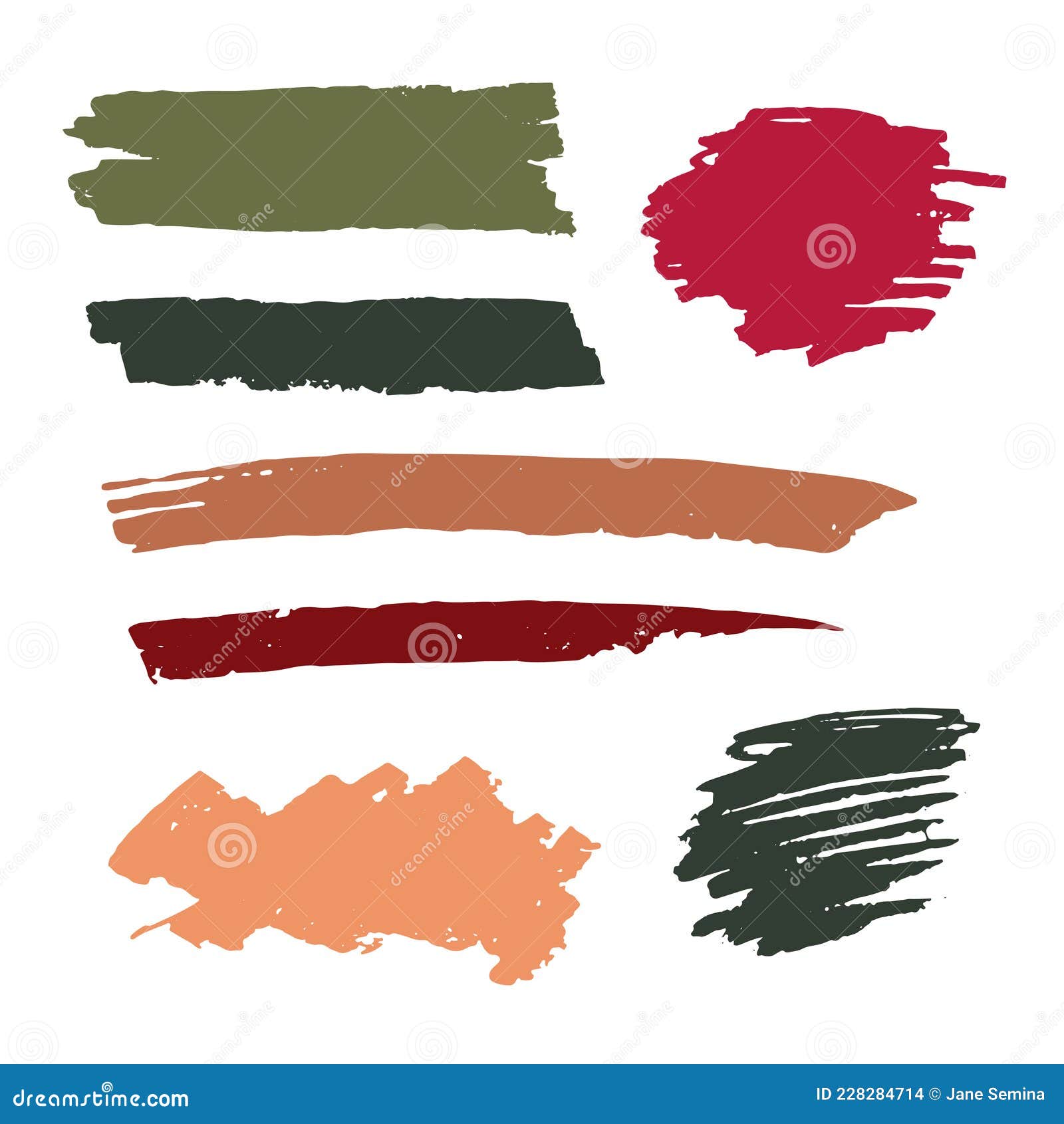 Vector Set of Different Colorful Spots. Background for Card or Template ...