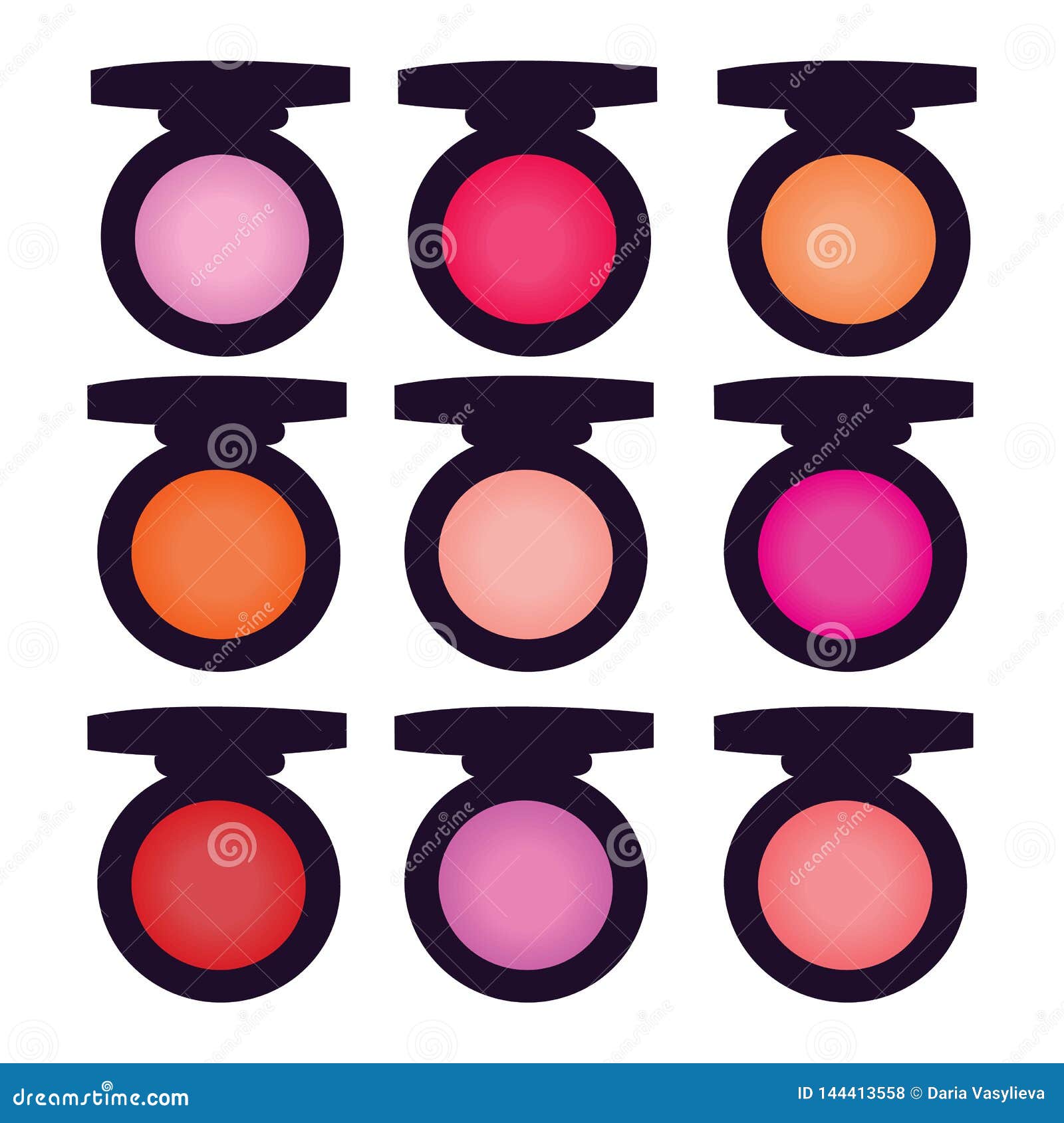 Vector Set of Different Cosmetics for Women Stock Vector - Illustration ...