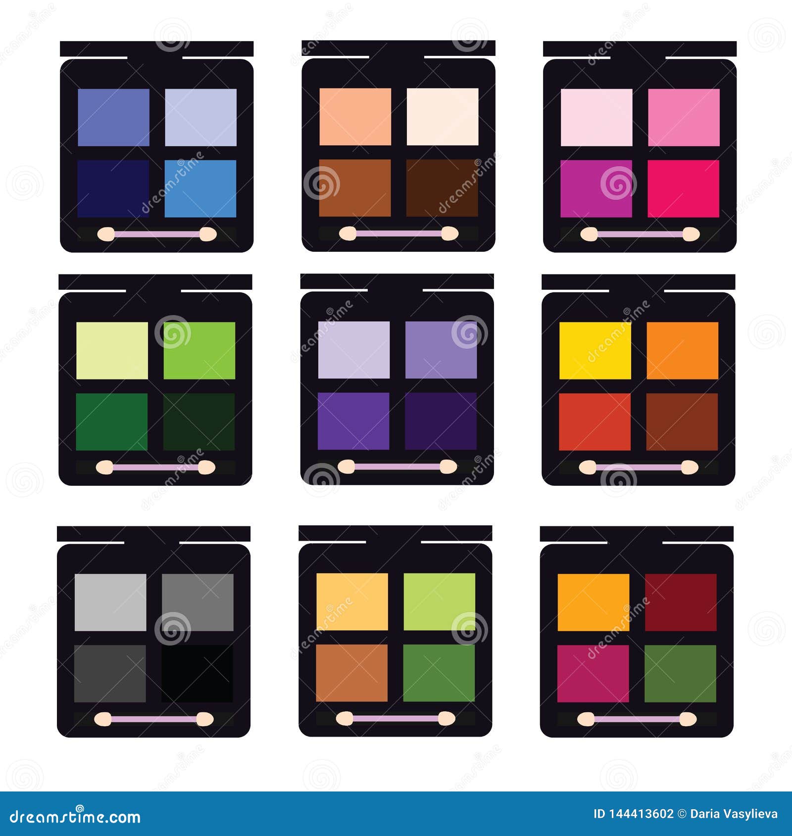Vector Set of Different Cosmetics for Women Stock Vector - Illustration ...