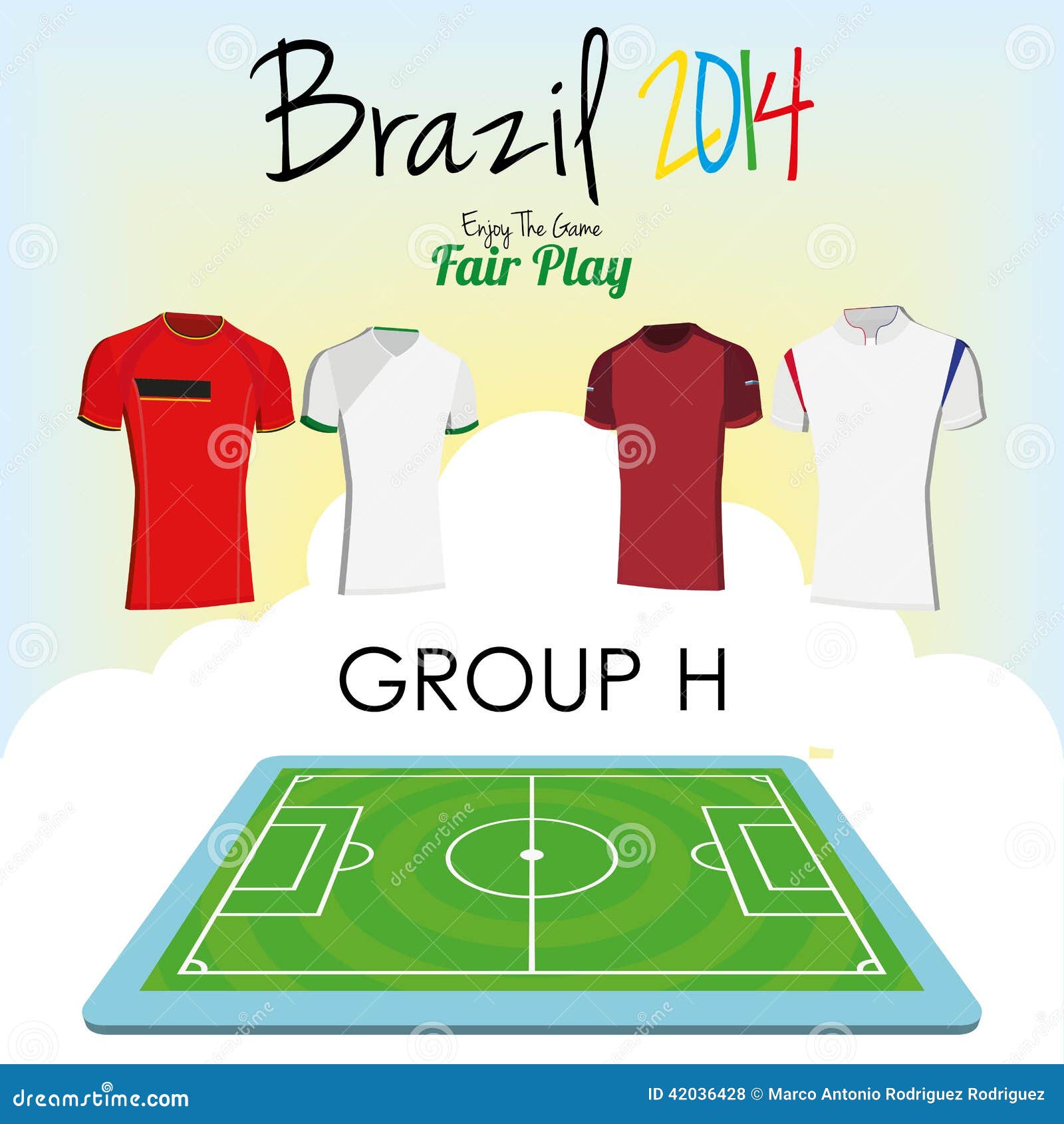 Vector Set of Different Football Soccer Uniform Shirts Editorial Stock ...