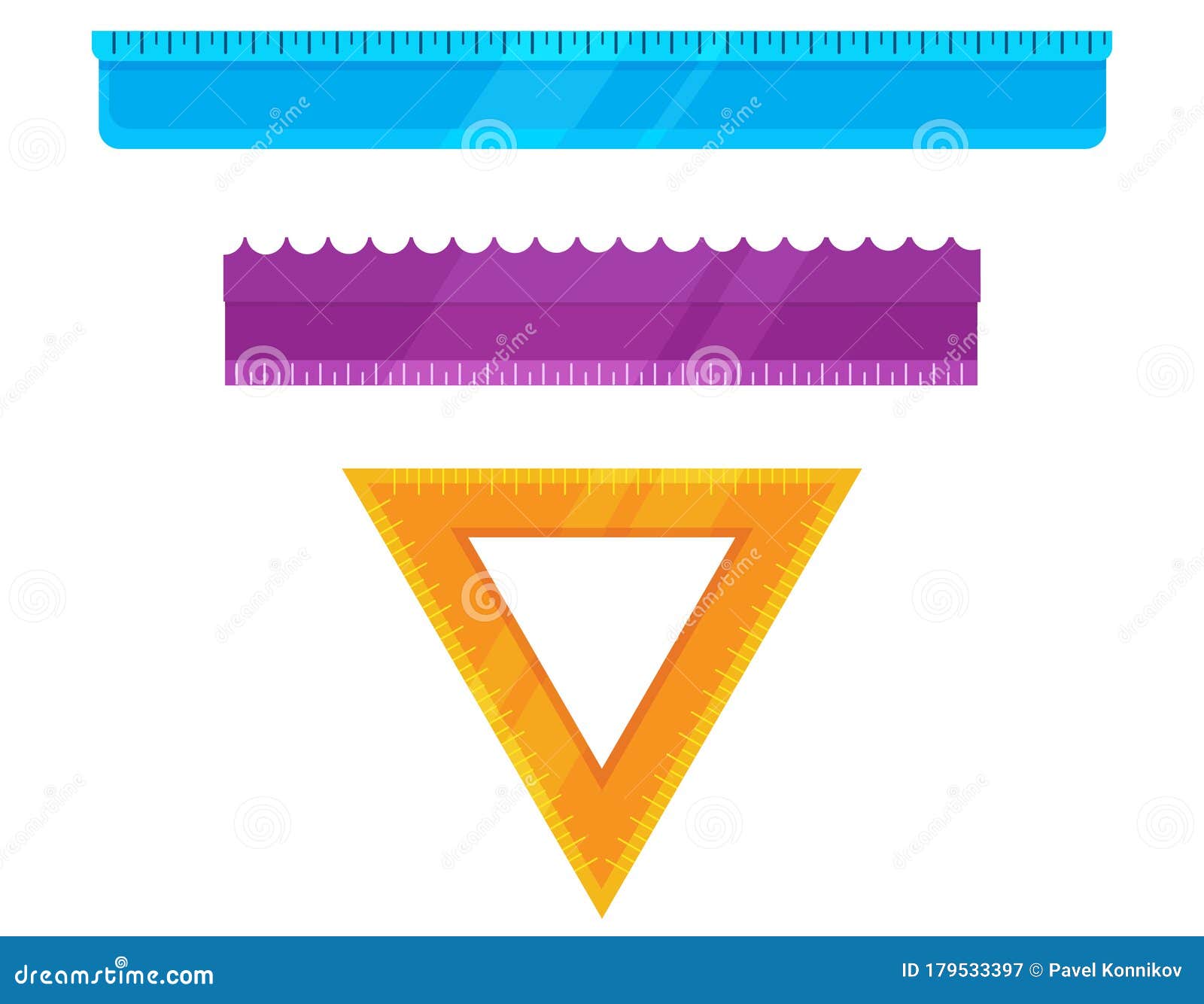 Vector Set Of Different Rulers. | CartoonDealer.com #179533397