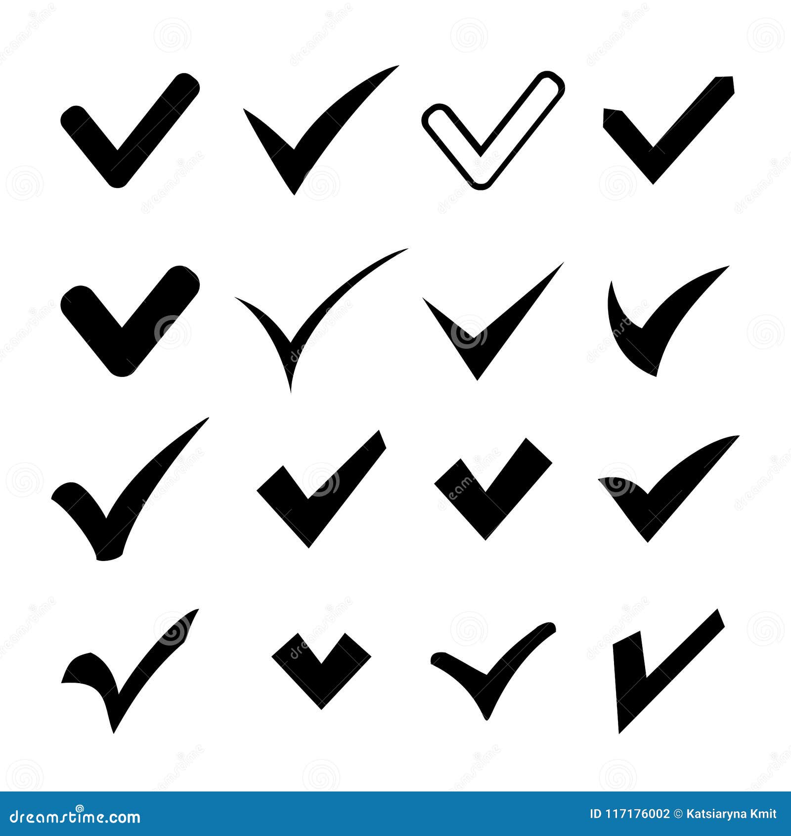 Set of Different Ticks or Check Marks. Stock Vector - Illustration of ... Set of Different Ticks or Check Marks. Stock Vector - Illustration of ...