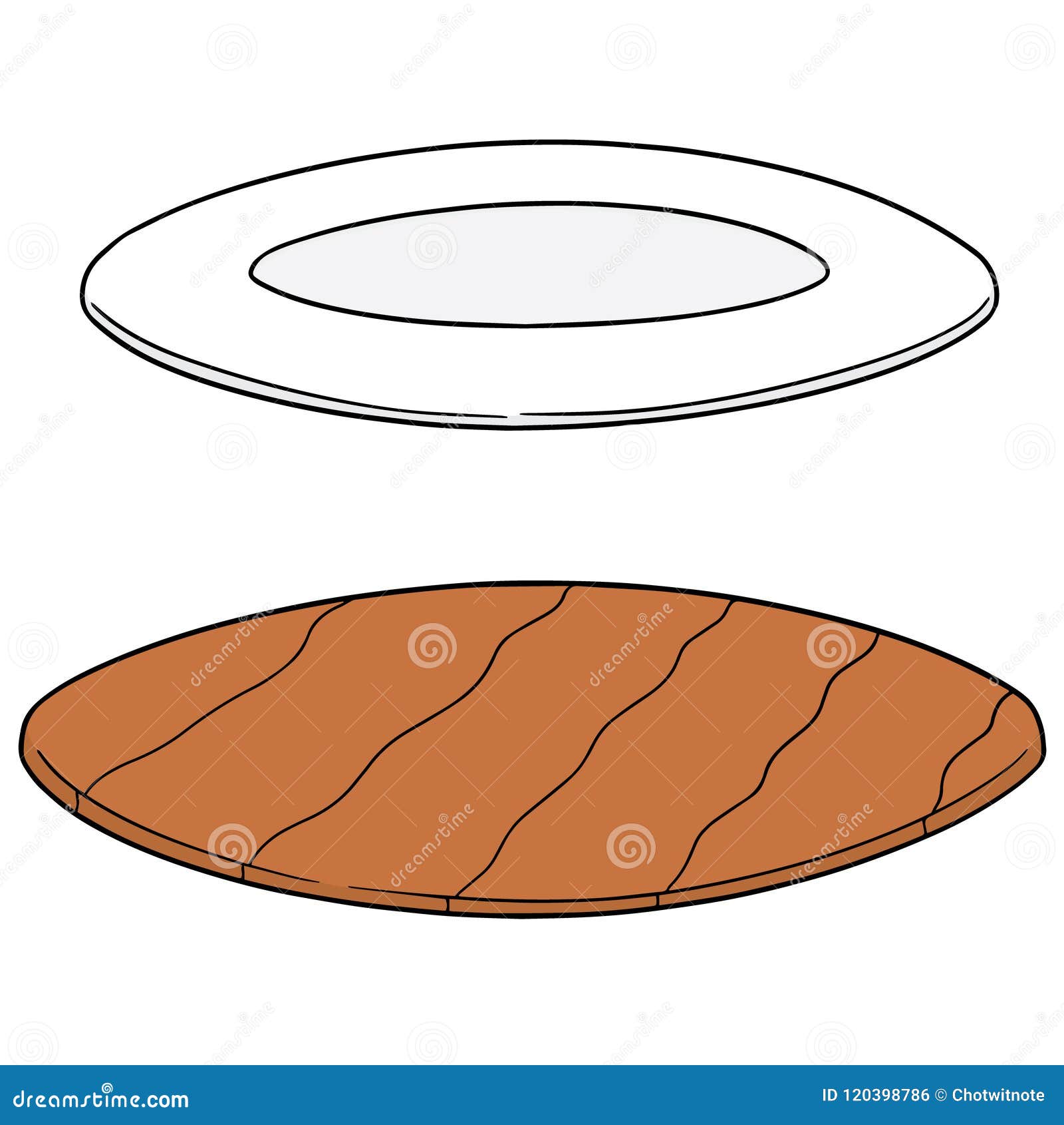 Vector set of dish stock vector. Illustration of culinary - 120398786