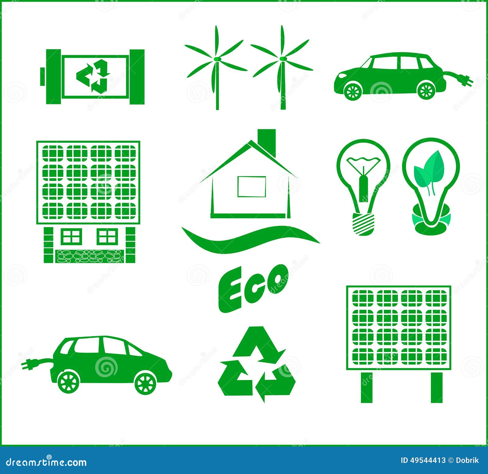 Vector set eco . stock vector. Illustration of shape - 49544413