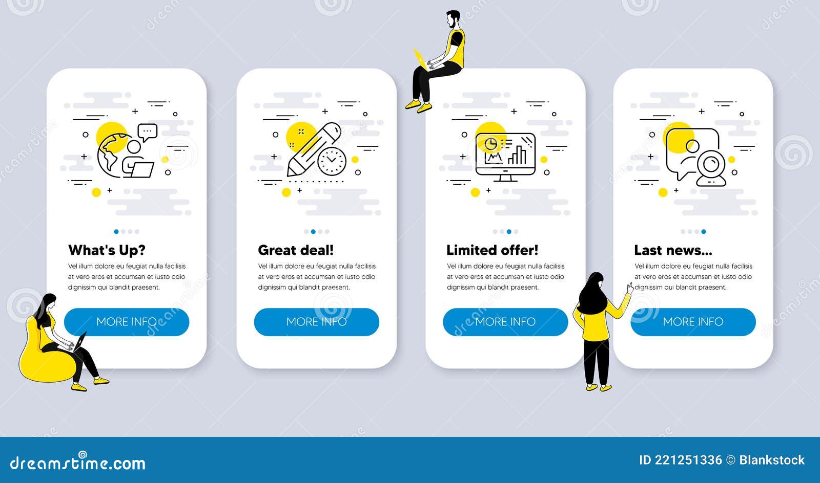 Vector Set of Education Icons Related To Analytics Graph, Outsource ...