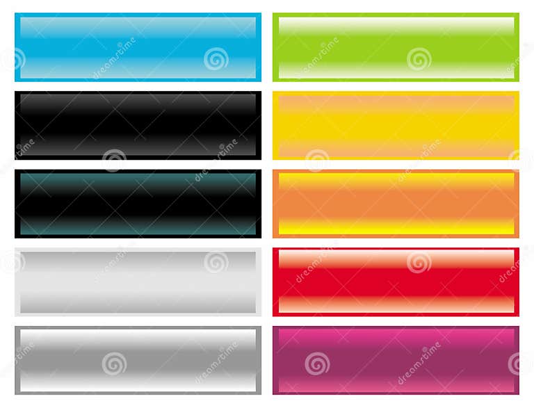 Vector Set of Empty Web Icons Stock Vector - Illustration of graphic ...