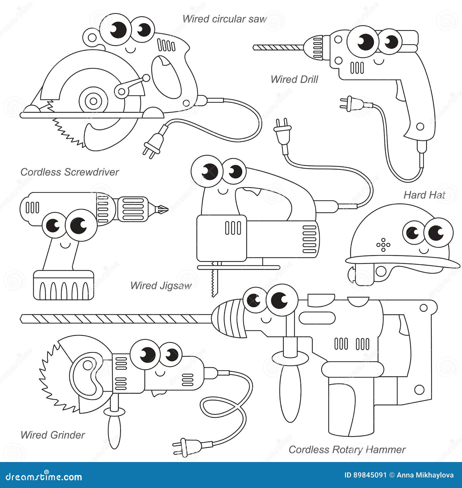 Vector Set of Engine Tools Colorful. Stock Vector - Illustration of ...