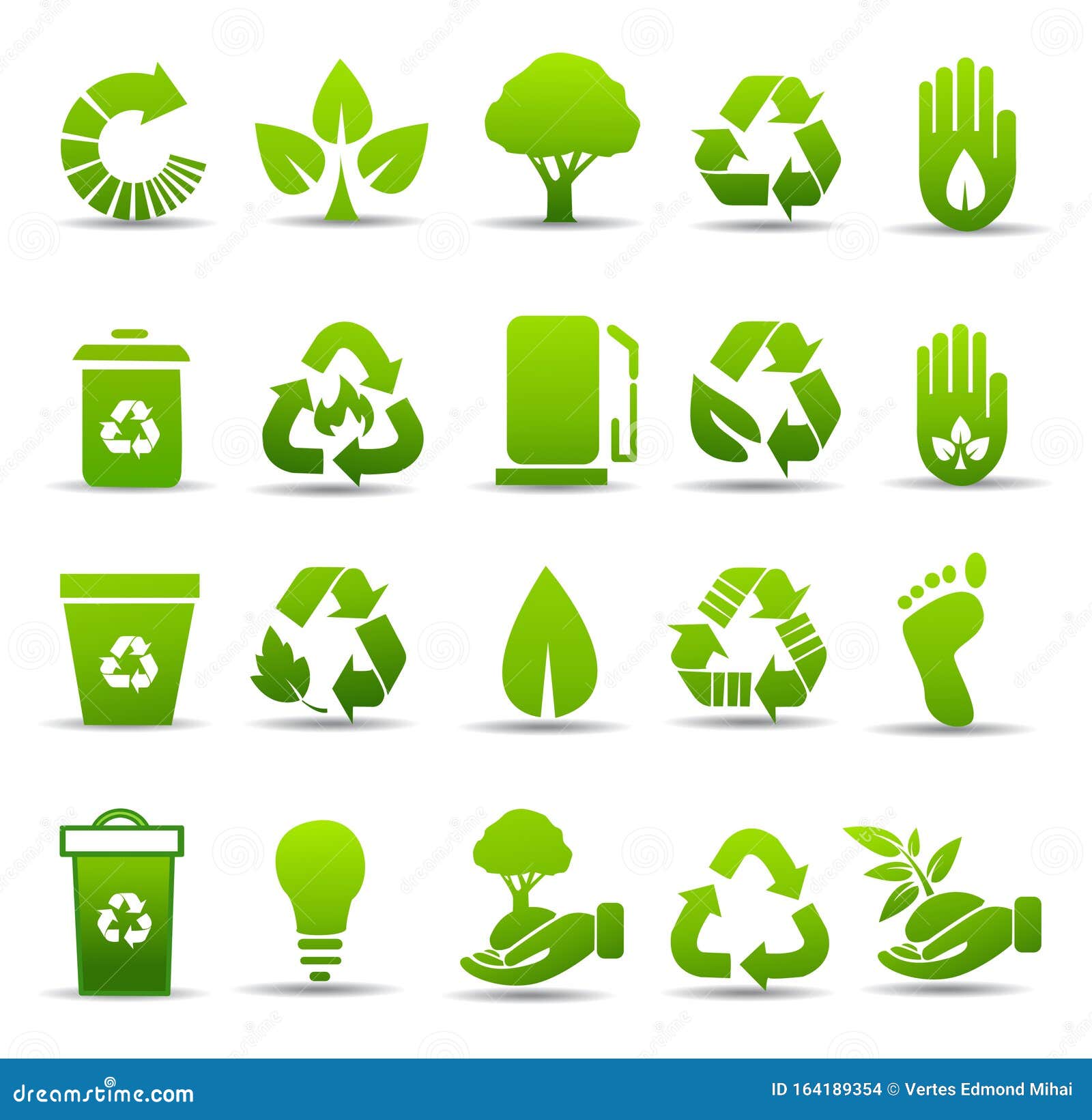 Set Of Recycling Icons. Biodegradable, Recyclable, Compostable, Reuse ...
