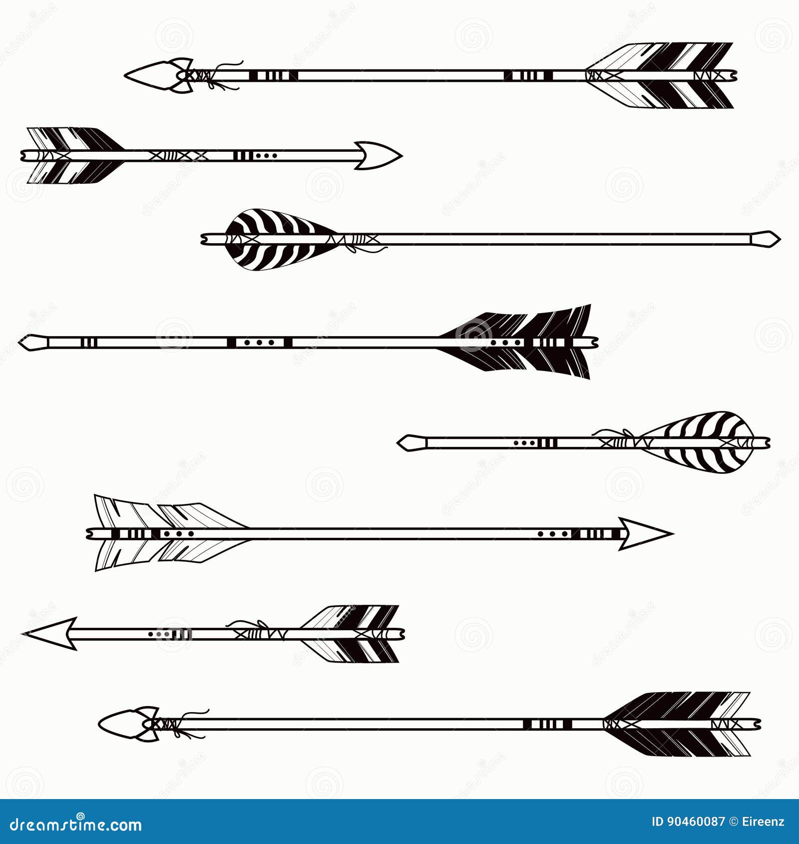 Vector Set of Ethnic Arrows Stock Vector - Illustration of american ...
