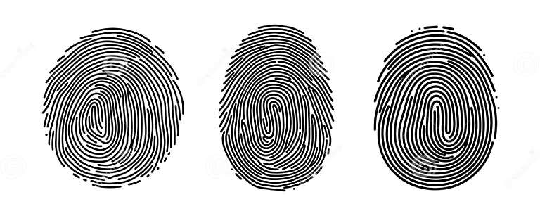 Vector Set of Fingerprint Types. Fingerprint Vector Illustration ...