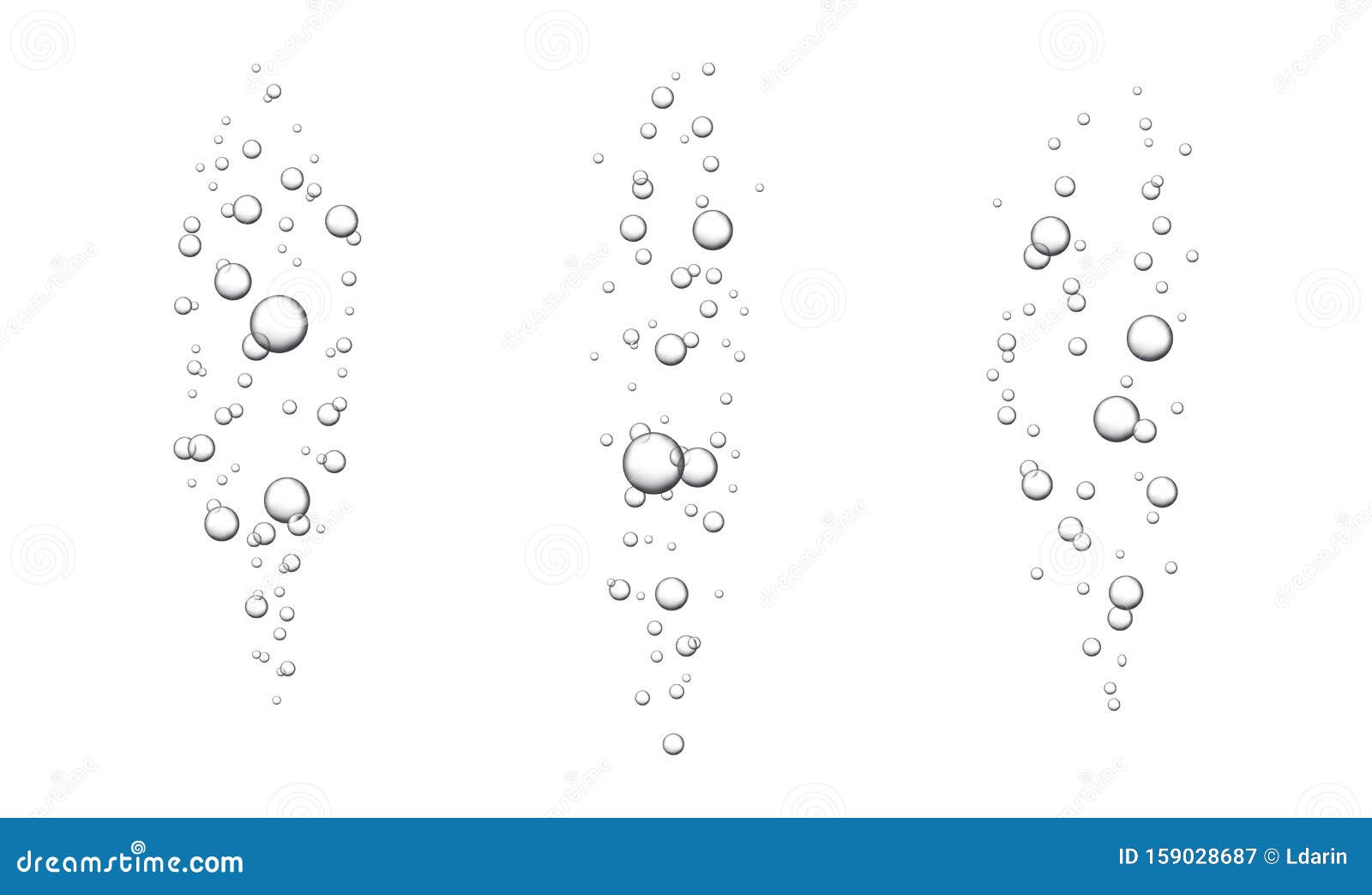 Oxygen Bubbles Frame. Cartoon Vector Illustration With Space For Your ...