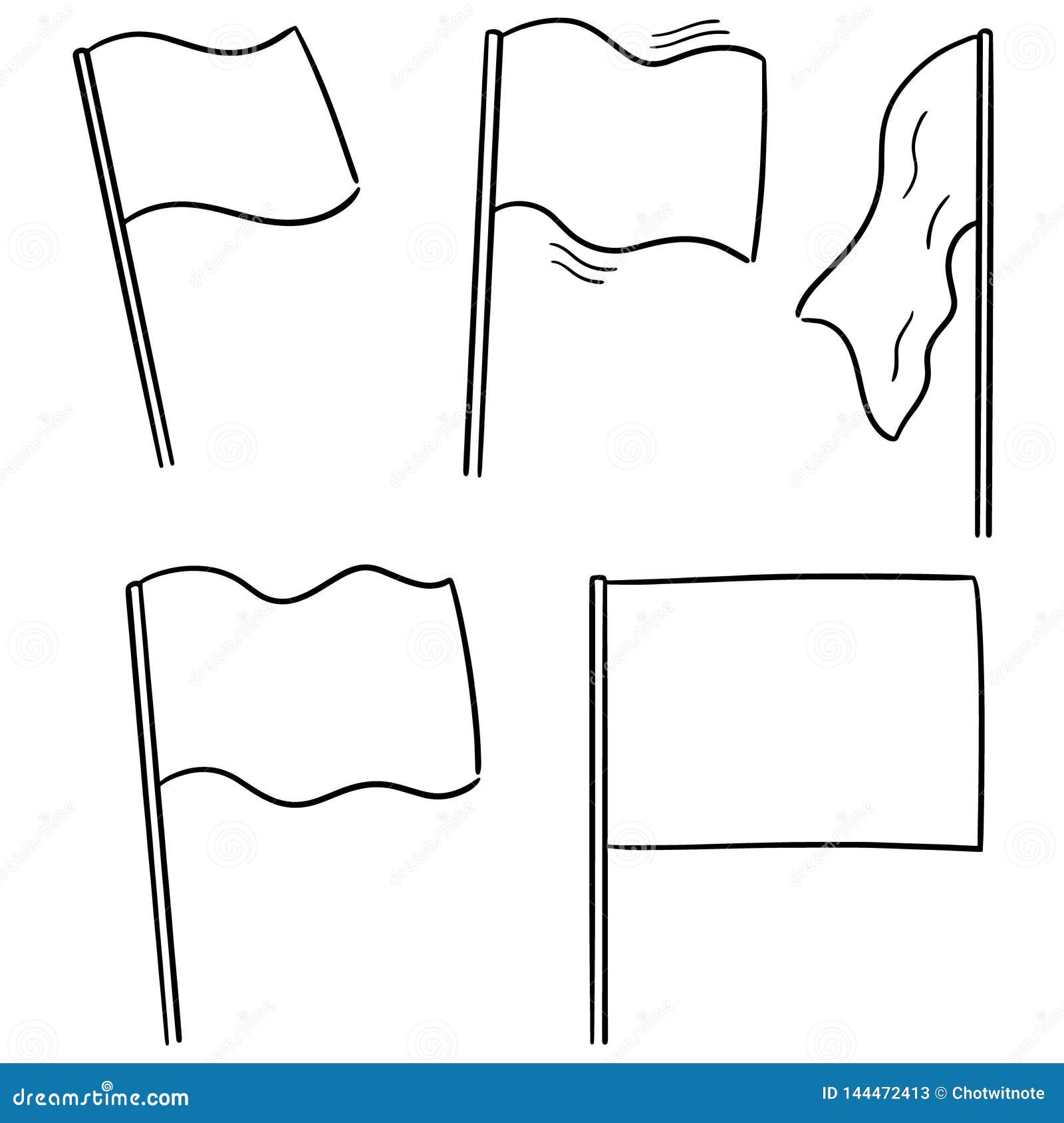 Vector set of flags stock vector. Illustration of advertising - 144472413