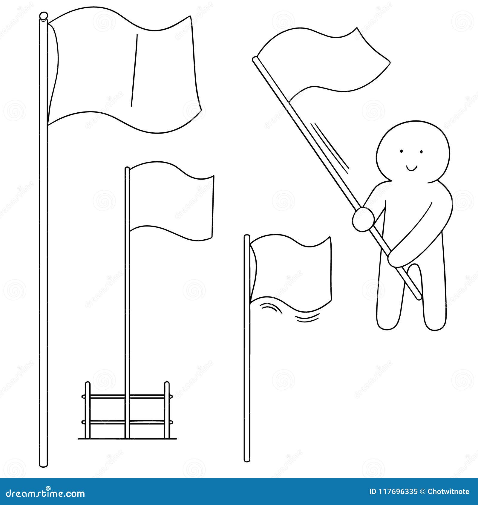 Vector set of flags stock vector. Illustration of design - 117696335