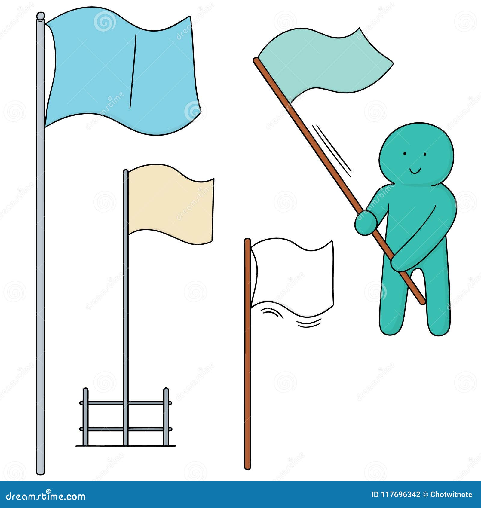 Vector set of flags stock vector. Illustration of label - 117696342