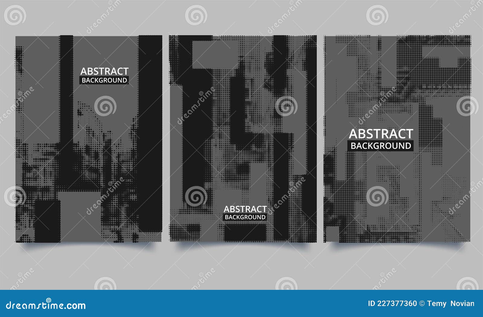 Vector Set of Flyer Template Book with Grunge Style Stock Vector ...