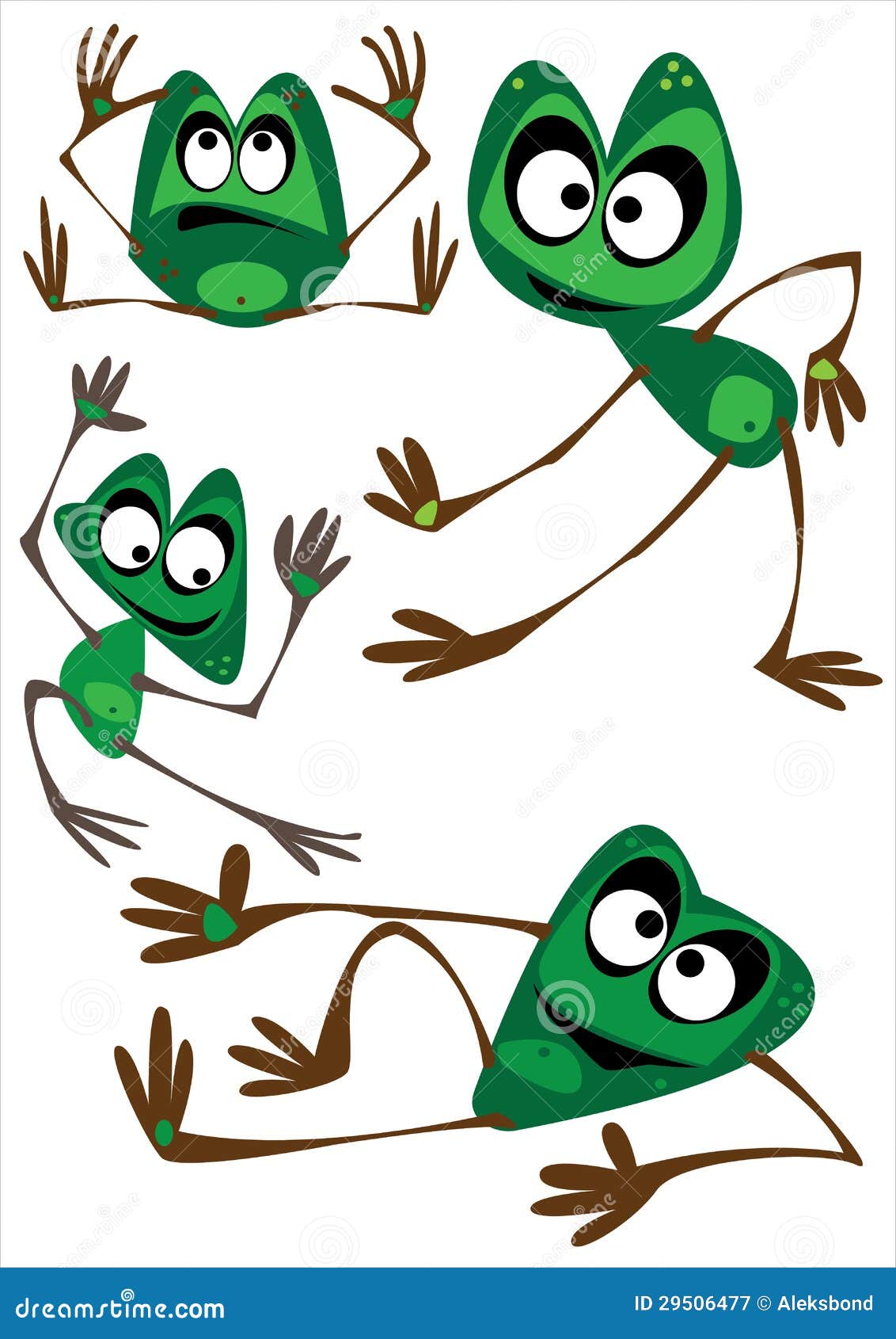 Four Frogs White Stock Illustrations – 13 Four Frogs White Stock ...