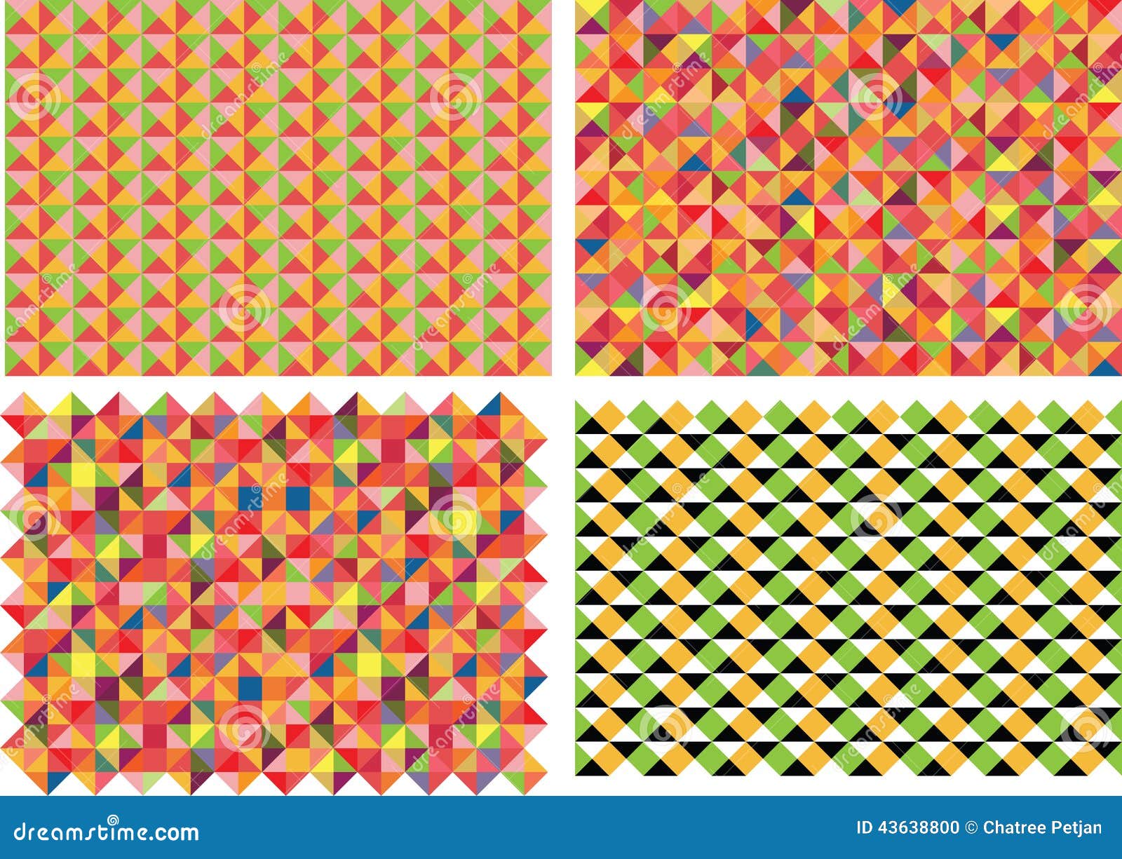 Four Ink Patterns Vector Illustration | CartoonDealer.com #59510884