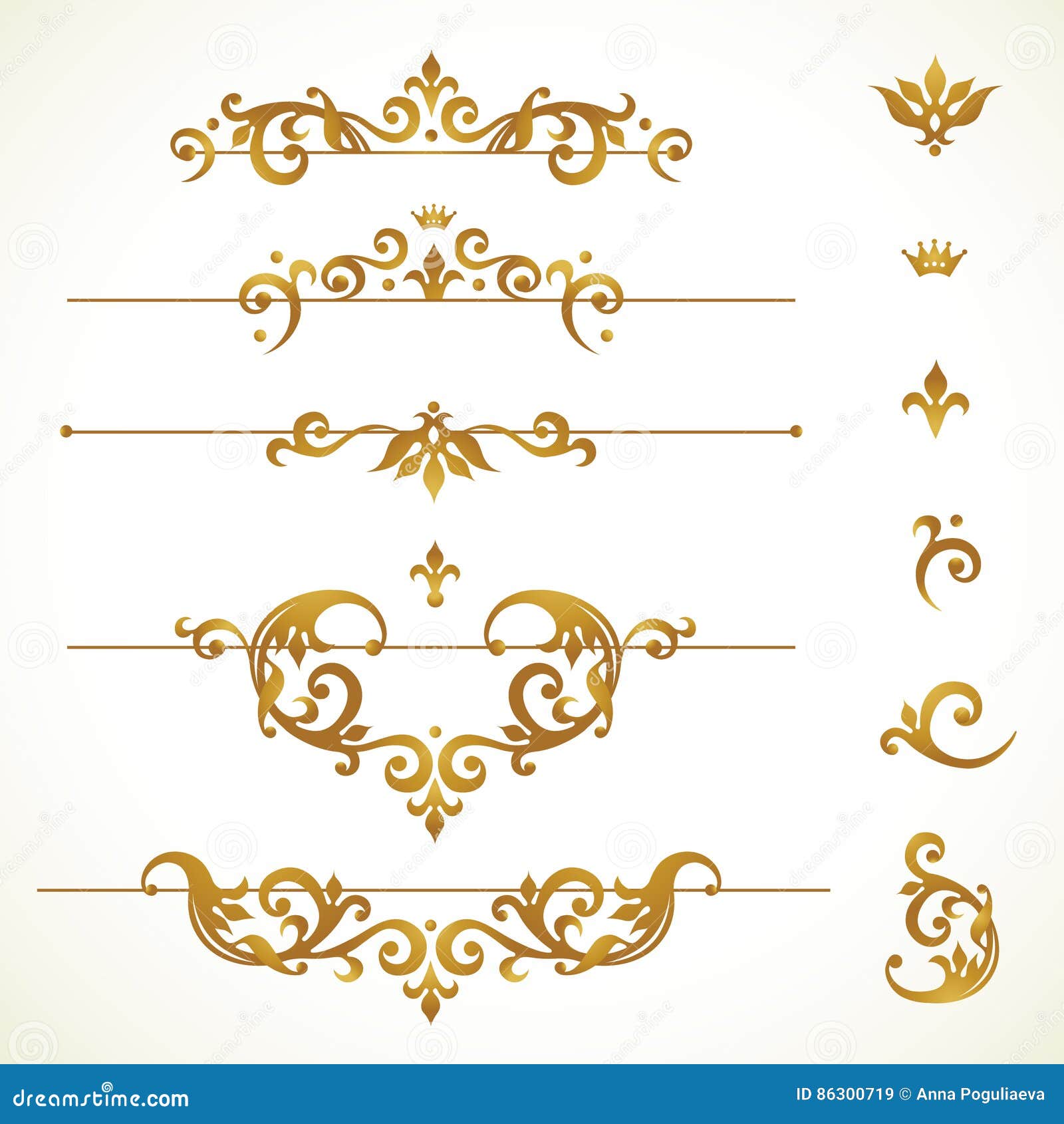 Borders With Victorian Eyelet Hearts And Stripes Cartoon Vector ...