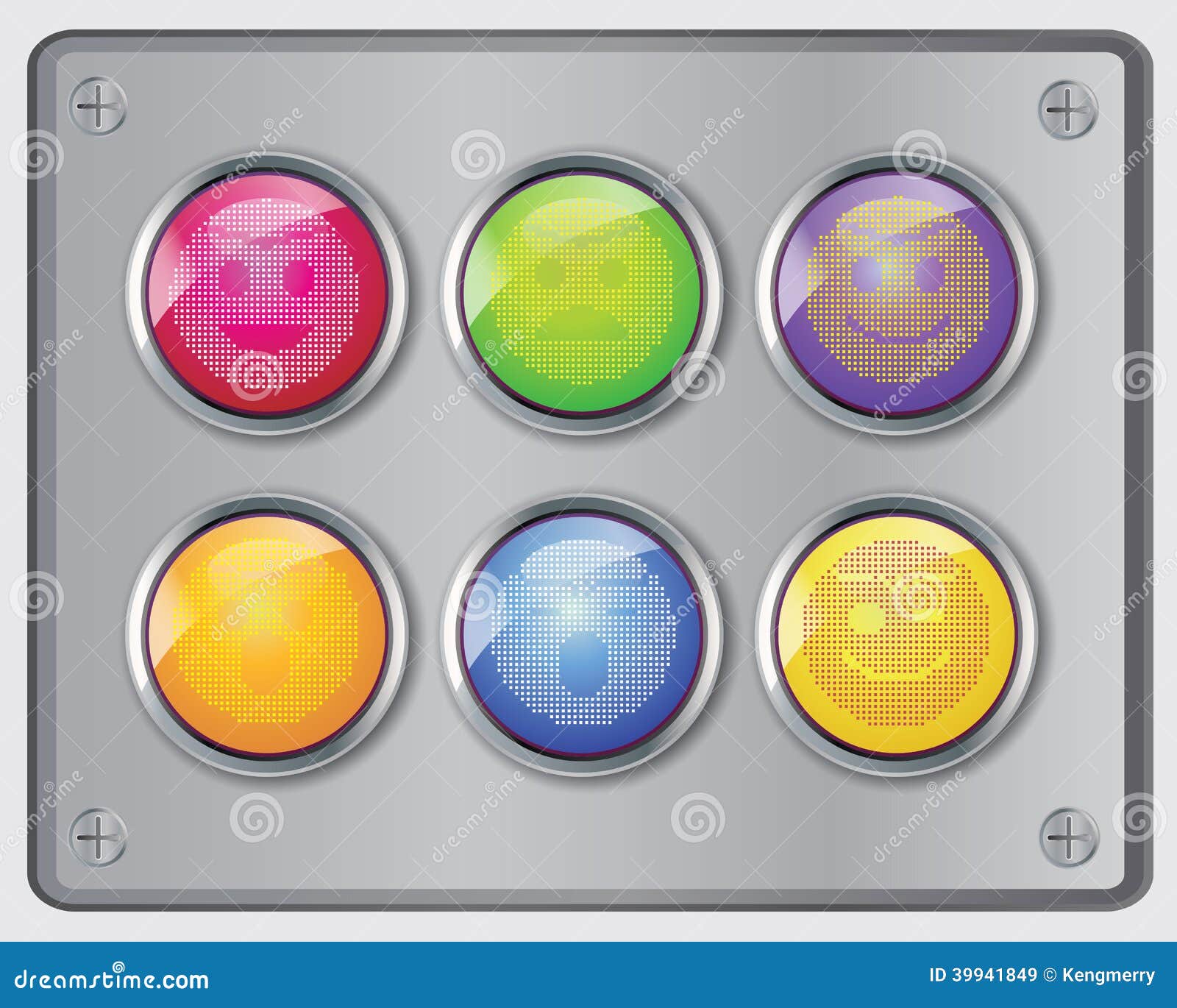 Vector Set of Glossy Switch Face Emoticons. Stock Vector - Illustration ...