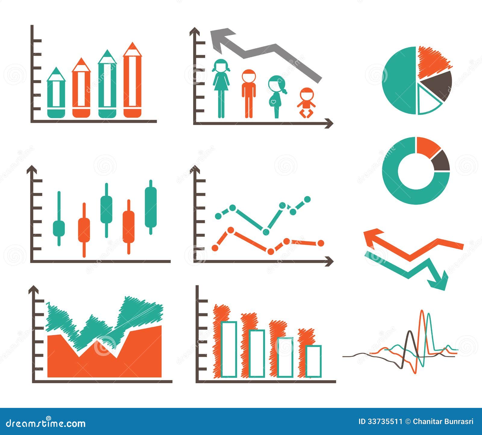 Vector set of graphs stock vector. Illustration of statistic - 33735511 Vector set of graphs stock vector. Illustration of statistic - 33735511