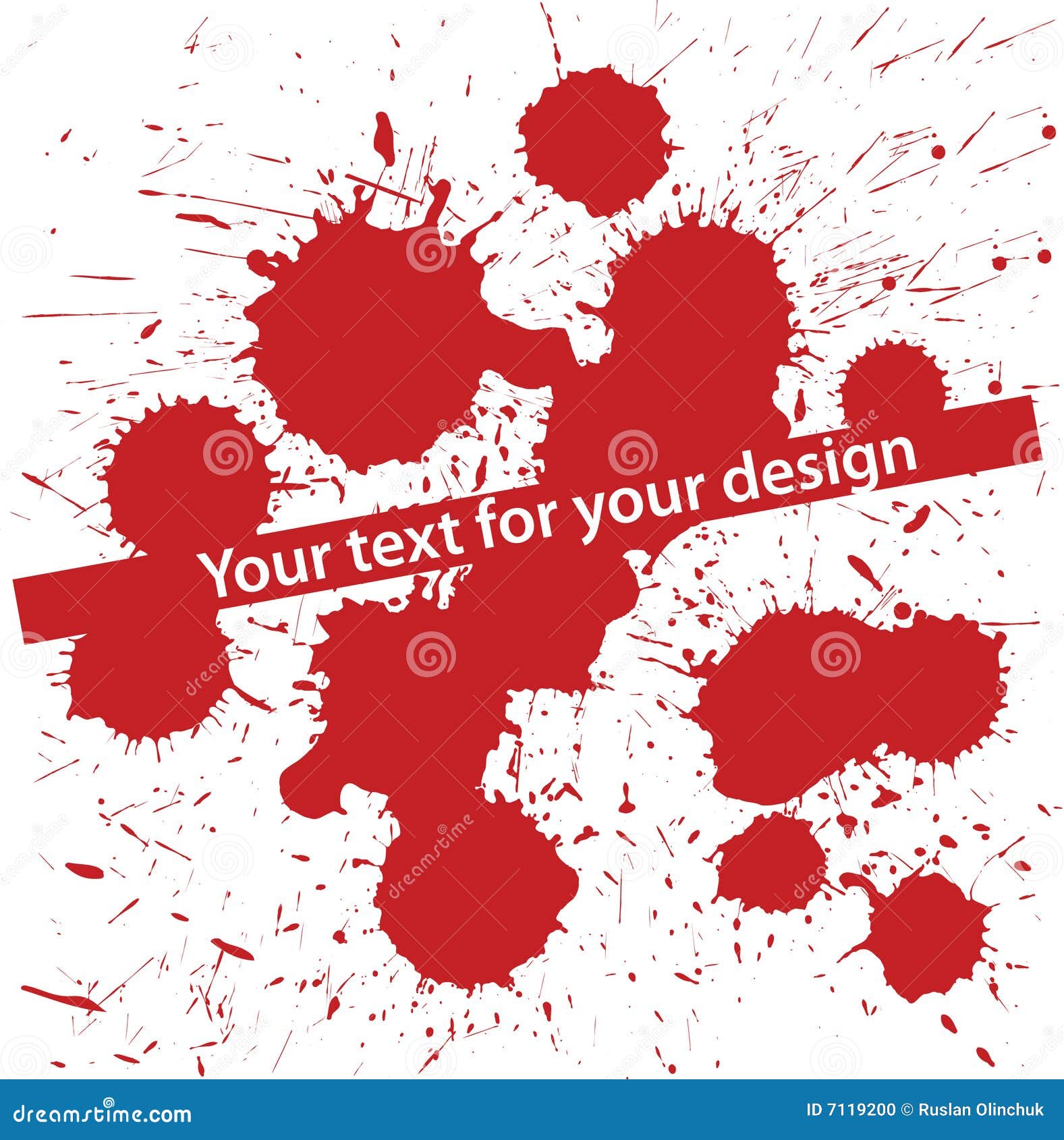 Vector Set of Grunge Blood Spot Stock Vector - Illustration of grungy ...