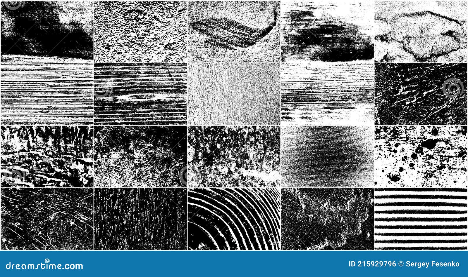 Vector Set Grunge Design Elements Stock Vector - Illustration of grungy ...