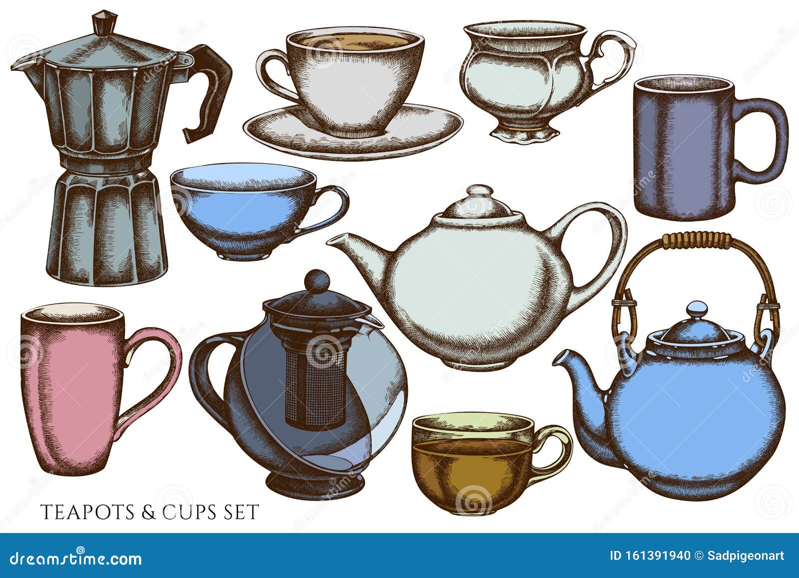 Colored Mocca Spilling Coffee Premium Coffee Shop Poster Vector ...