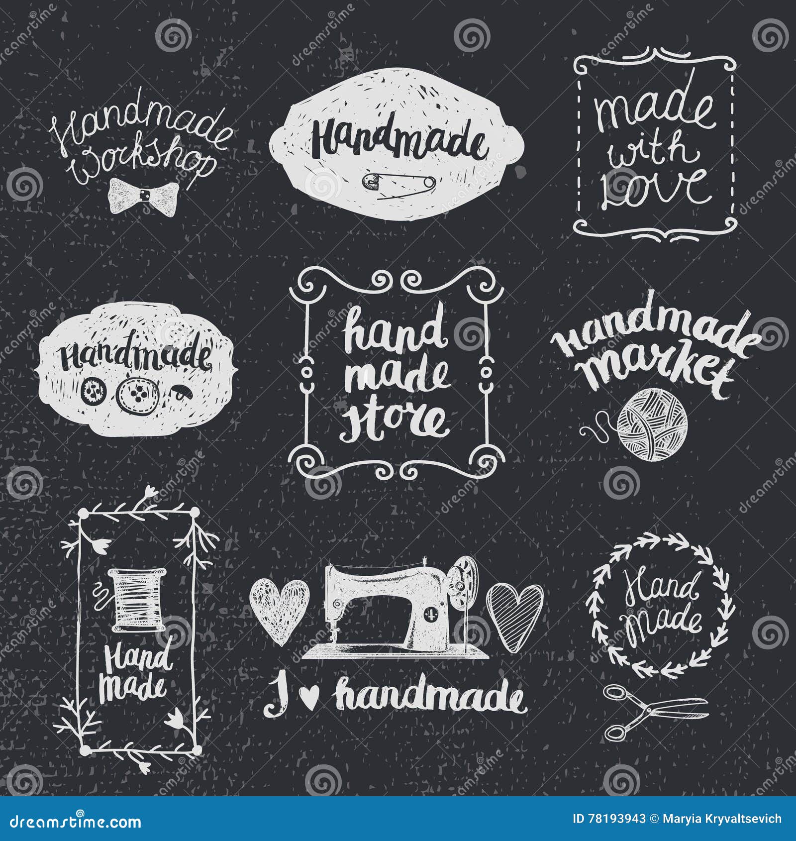 Handmade Workshop Business Card Design Concept. Handmade Workshop Logo ...