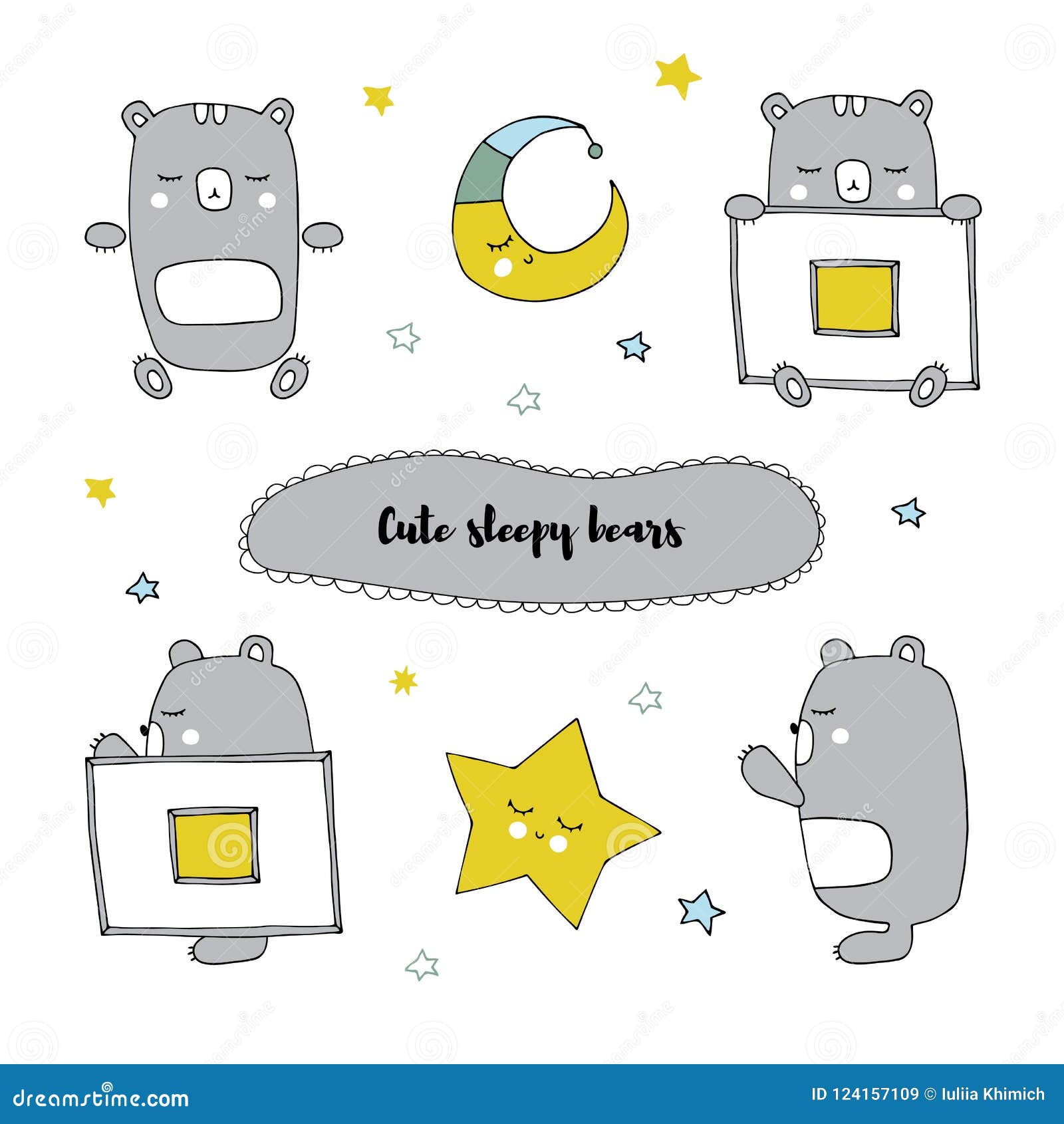 Sleepy Bear Cartoon Vector Clipart | CartoonDealer.com #41776379