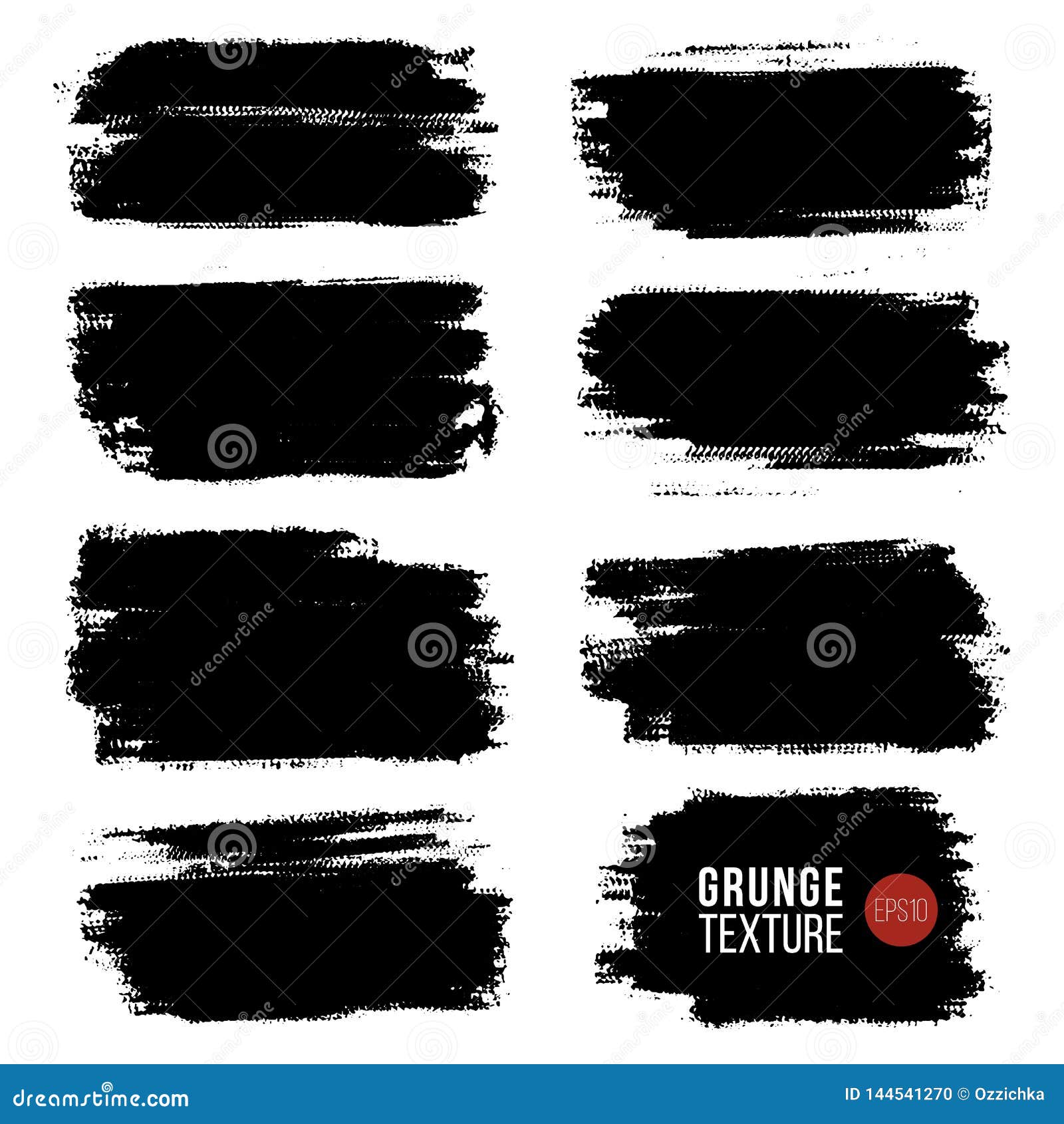 Vector Set of Hand Drawn Marker Strokes Various Rectangular Shape for ...