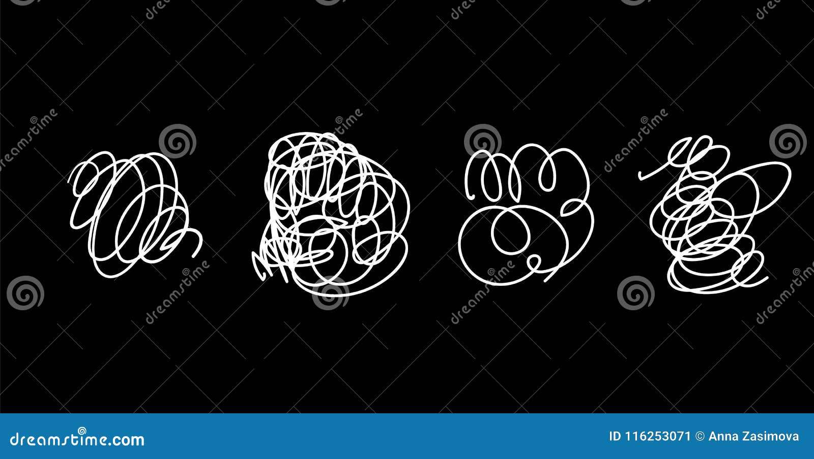 Vector Set of Hand Drawn Scribble Line Shapes. . Set of Hand Drawn ... Vector Set of Hand Drawn Scribble Line Shapes. . Set of Hand Drawn ...