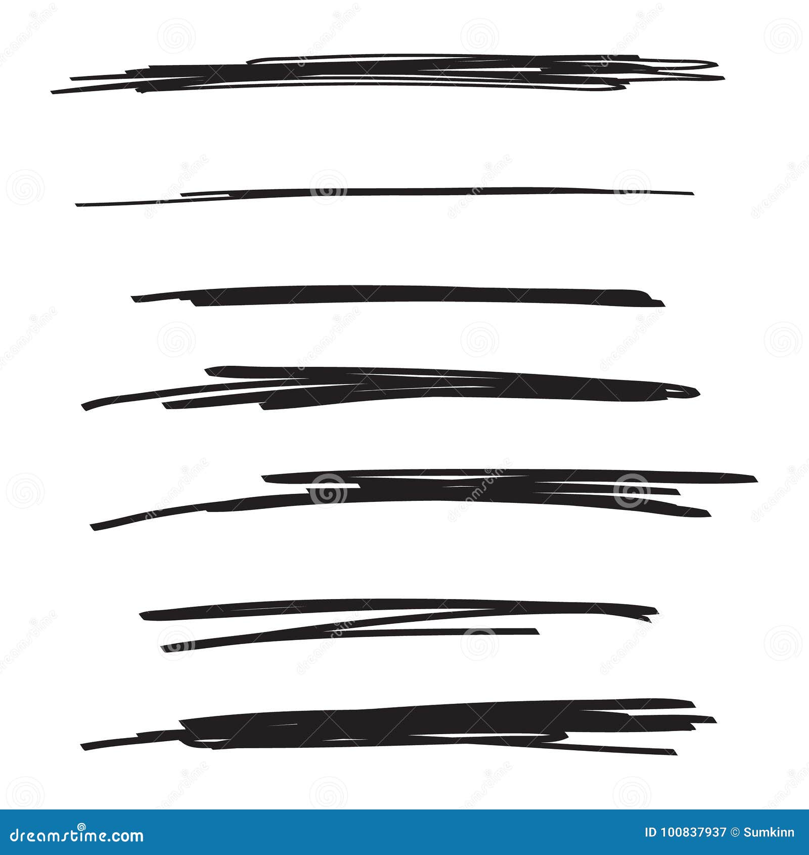 Vector set of hand drawn. stock vector. Illustration of isolated ...