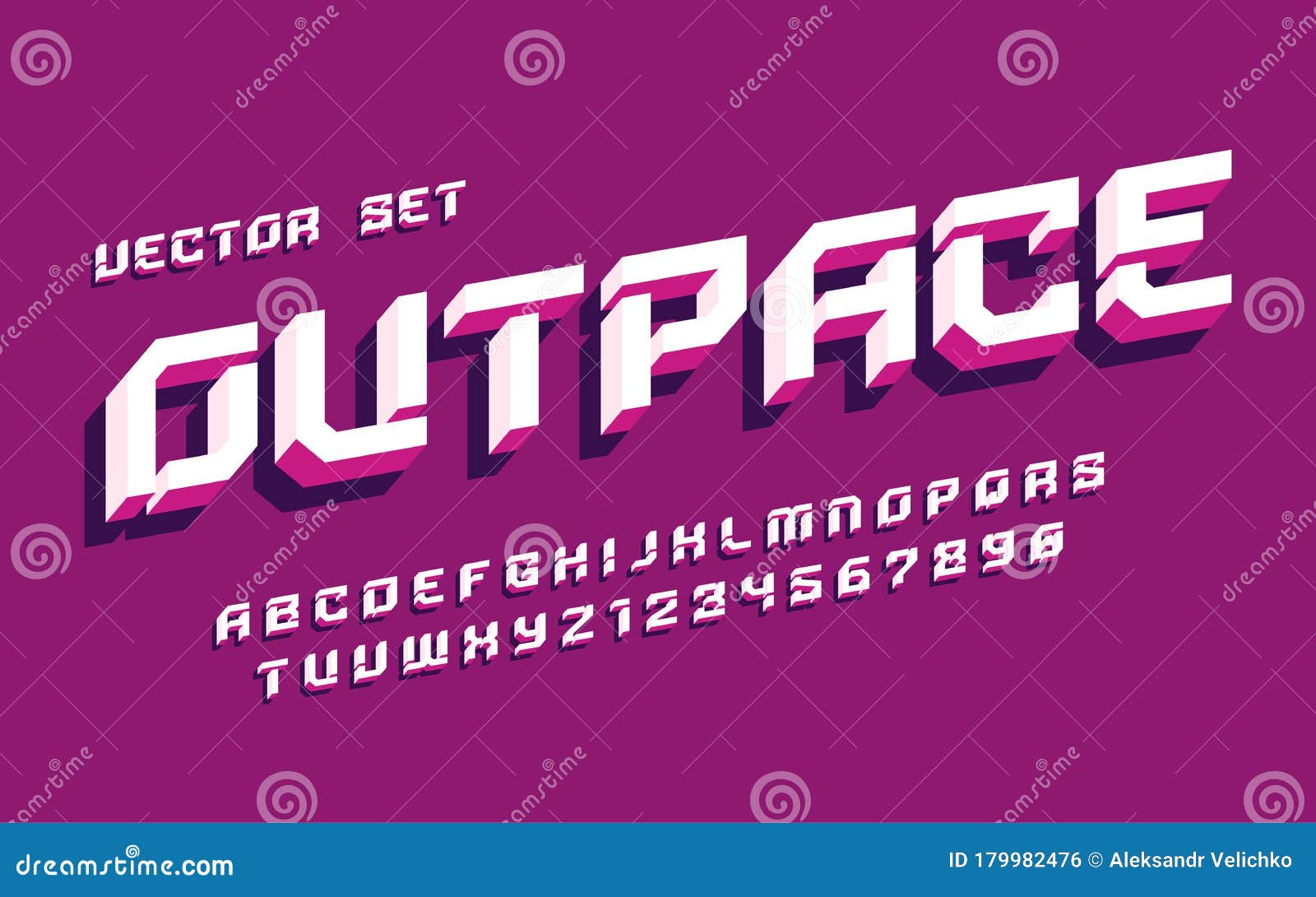 Vector Set of Heavy and Solid Lowercase Alphabet Letters and Numbers ...