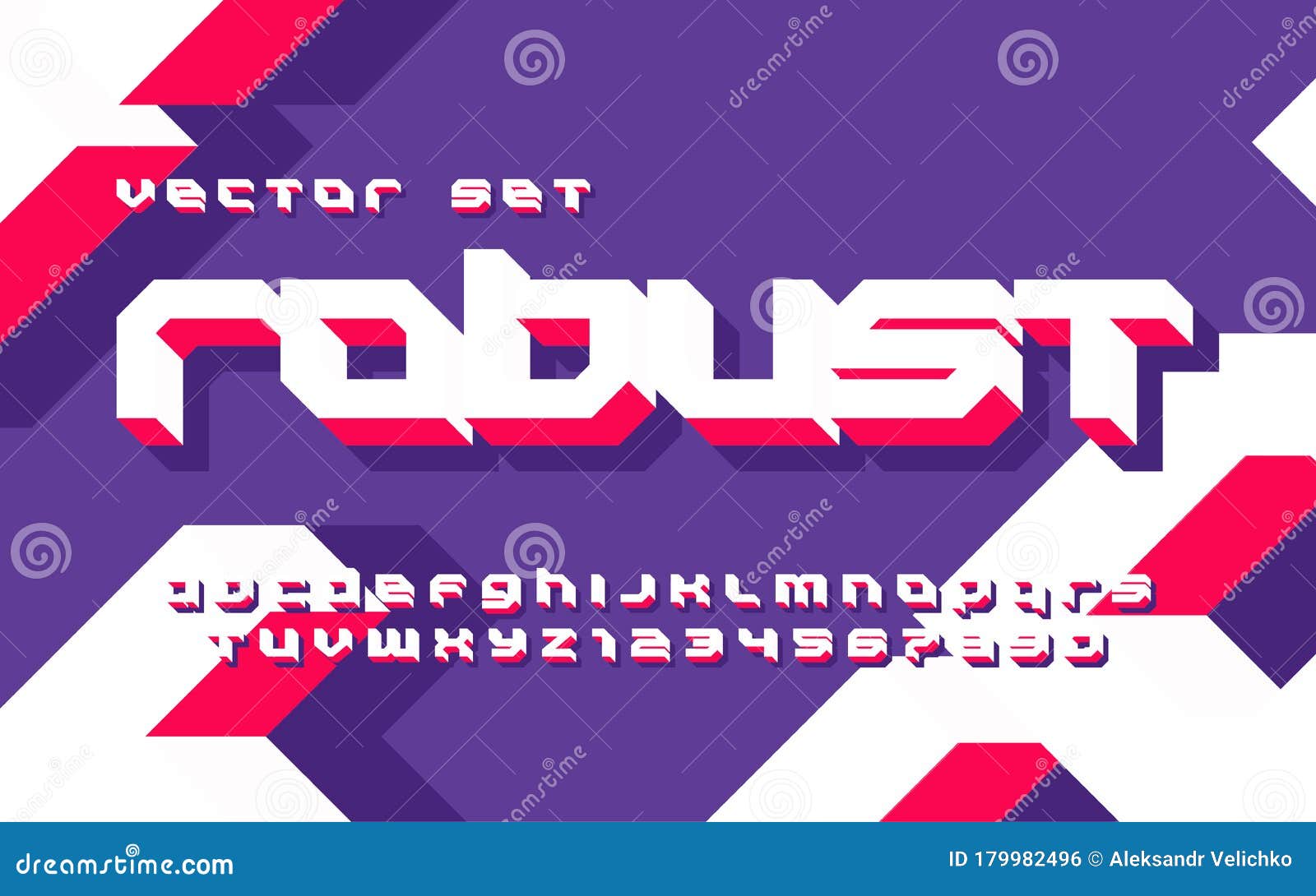 Vector Set of Heavy and Solid Lowercase Alphabet Letters and Numbers ...