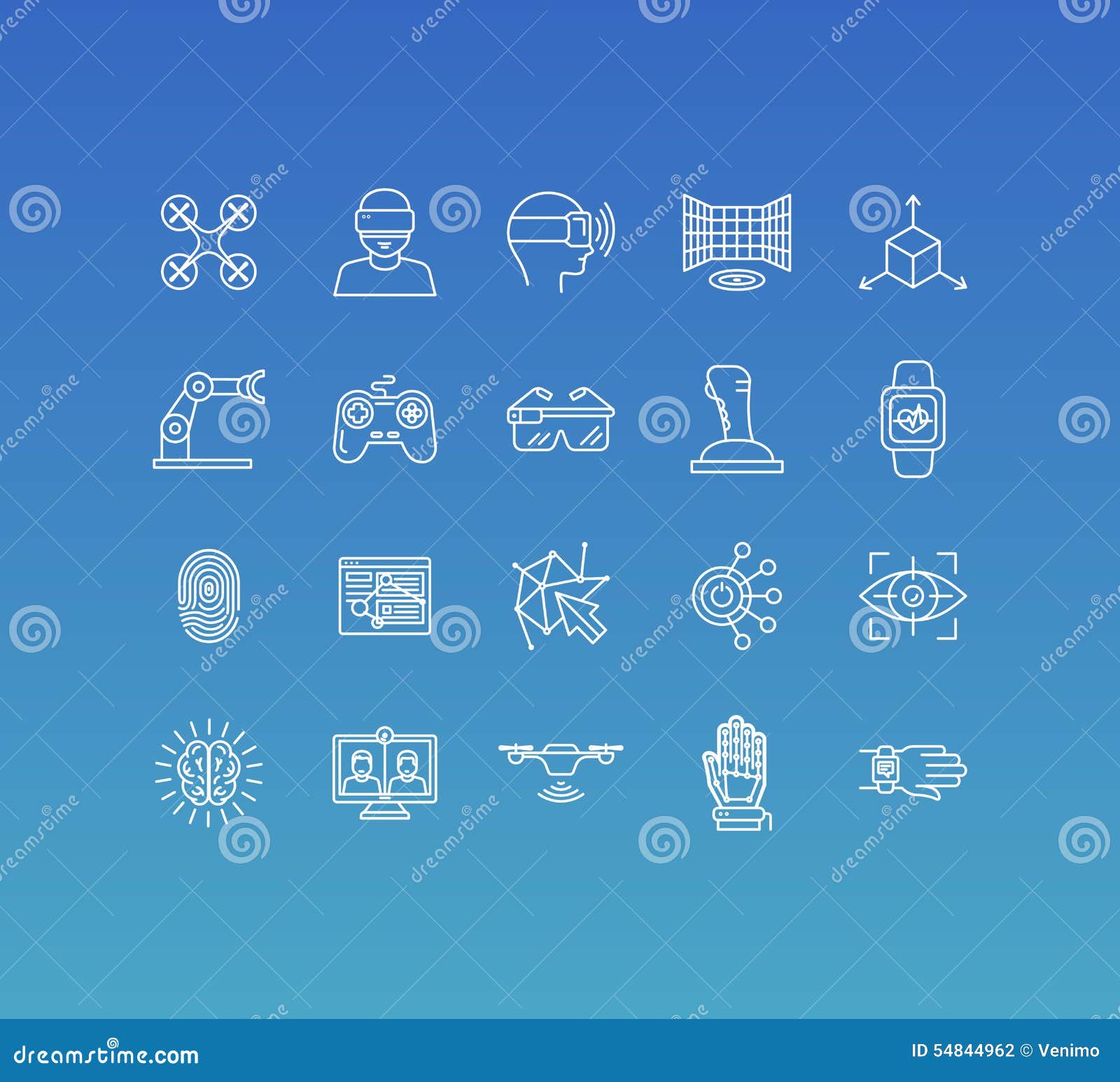 Vector Set of 20 Icons and Sign in Mono Line Style Stock Vector ...