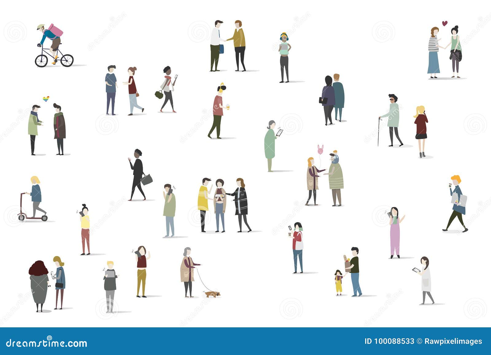 Illustrated People Set With Various Careers Stock Photography ...