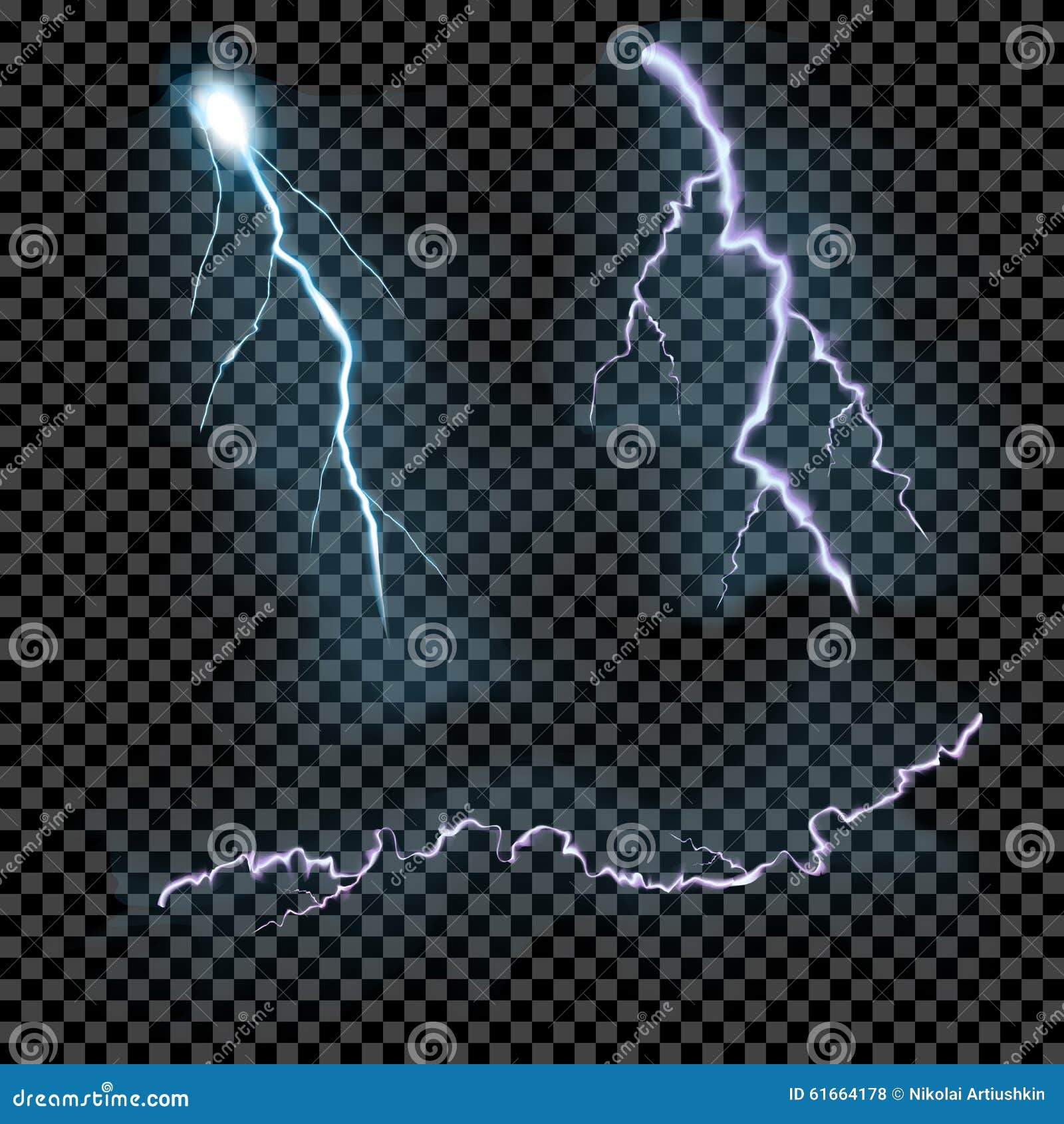 Vector Set of Isolated Realistic Transparent Stock Vector ...