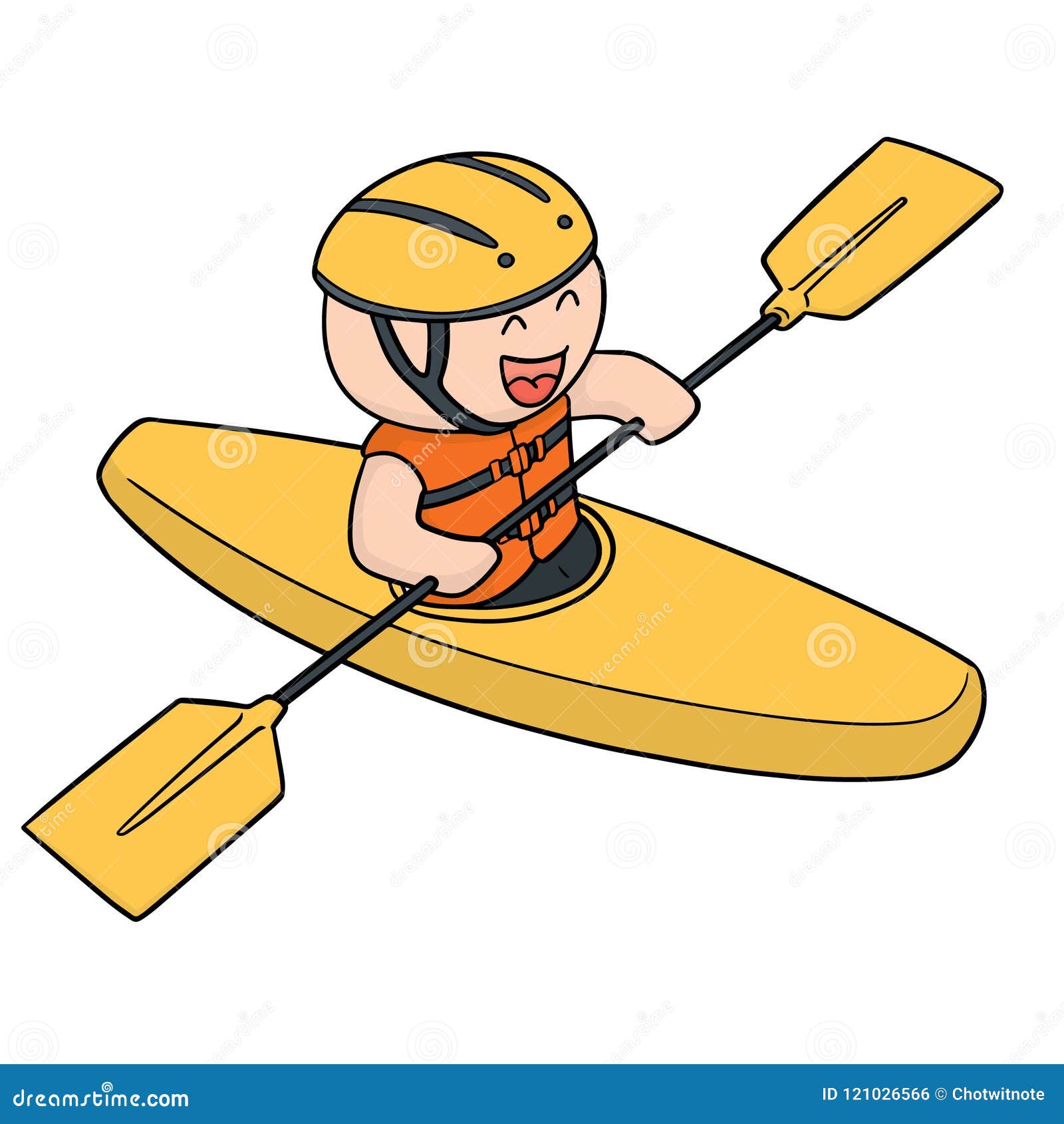 Vector set of kayak stock vector. Illustration of cartoon - 121026566