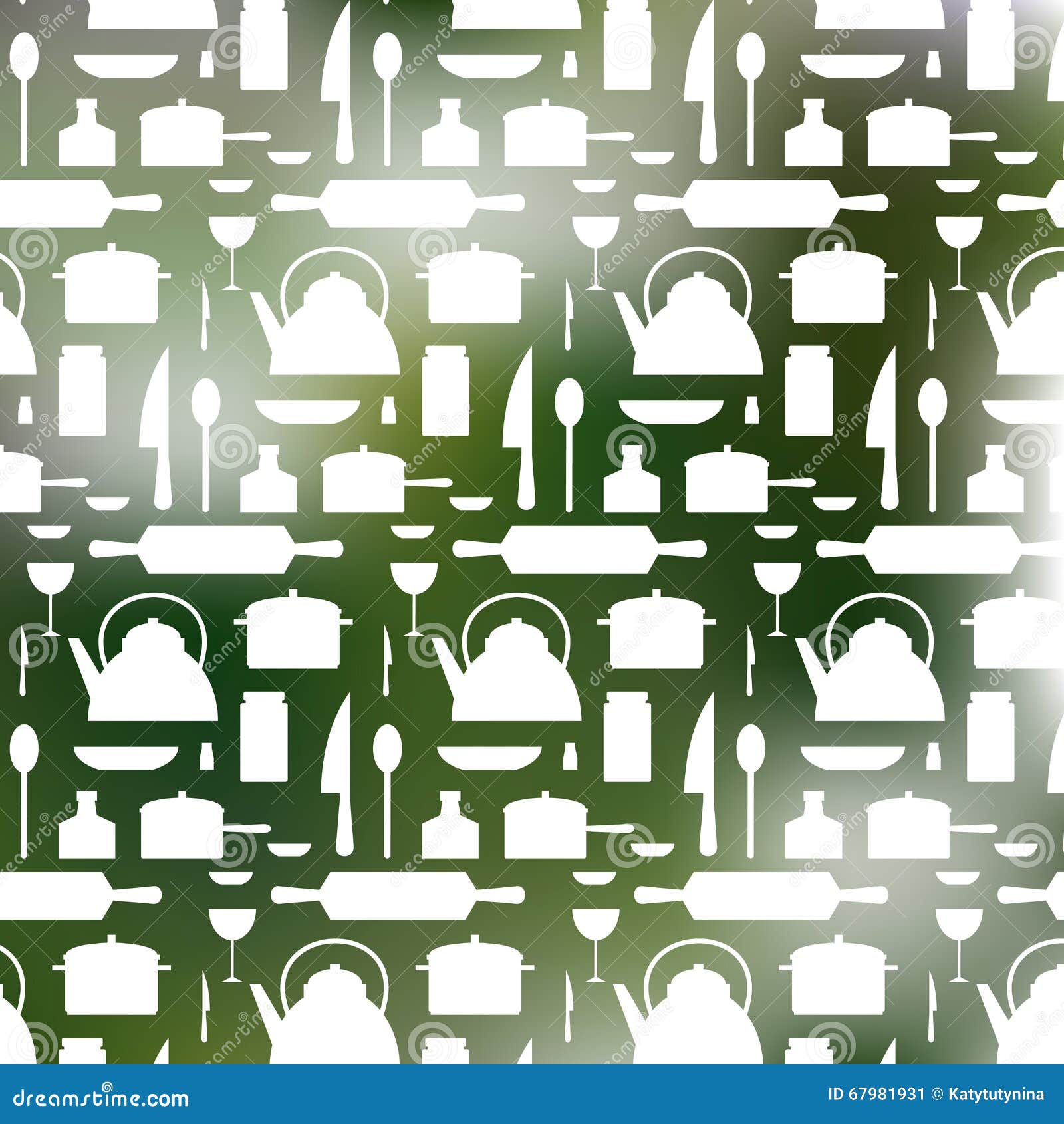 Vector Set of Kitchen Stuff Isolated Stock Vector - Illustration of ...