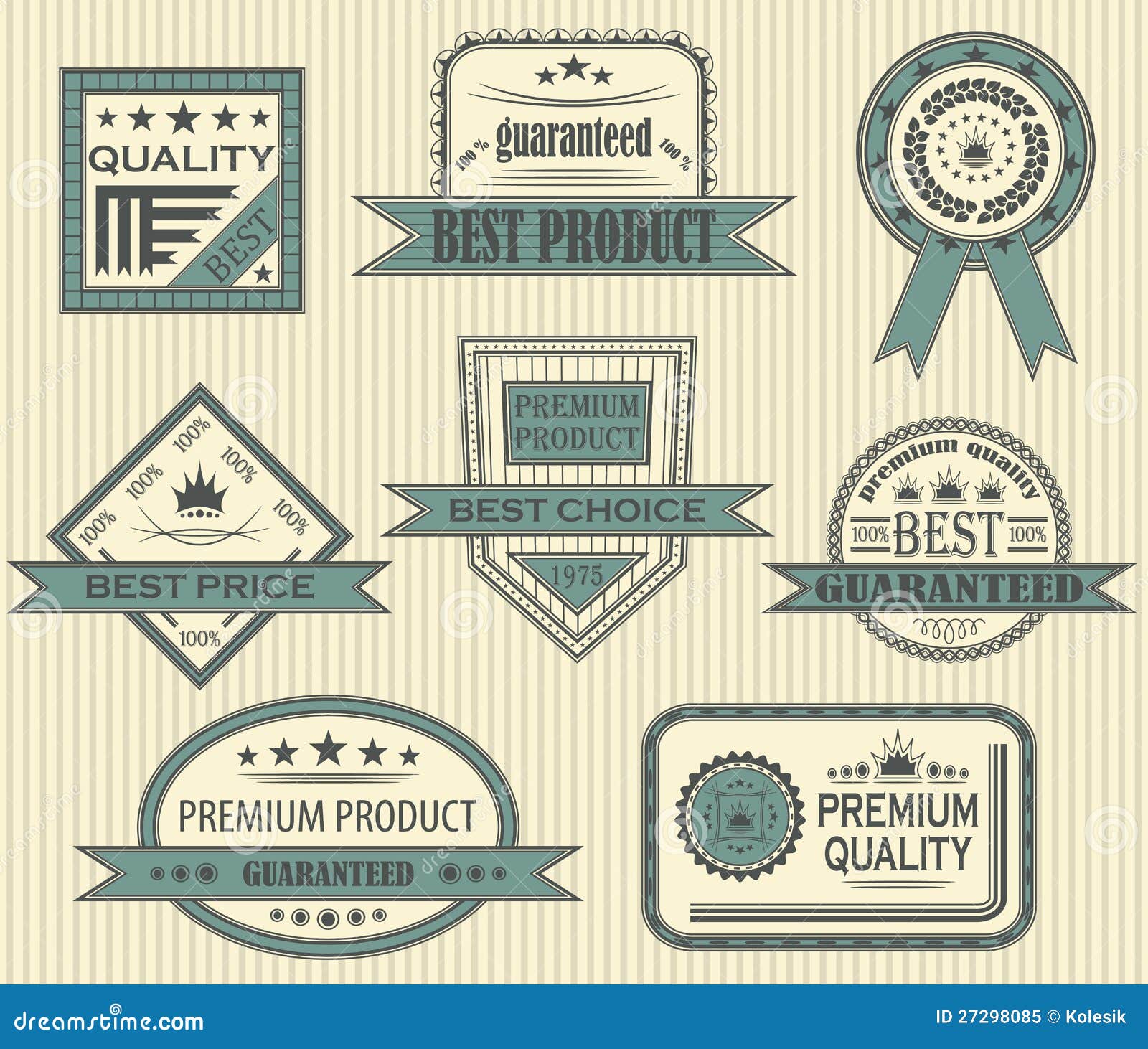 Vector set of labels stock vector. Illustration of grunge - 27298085
