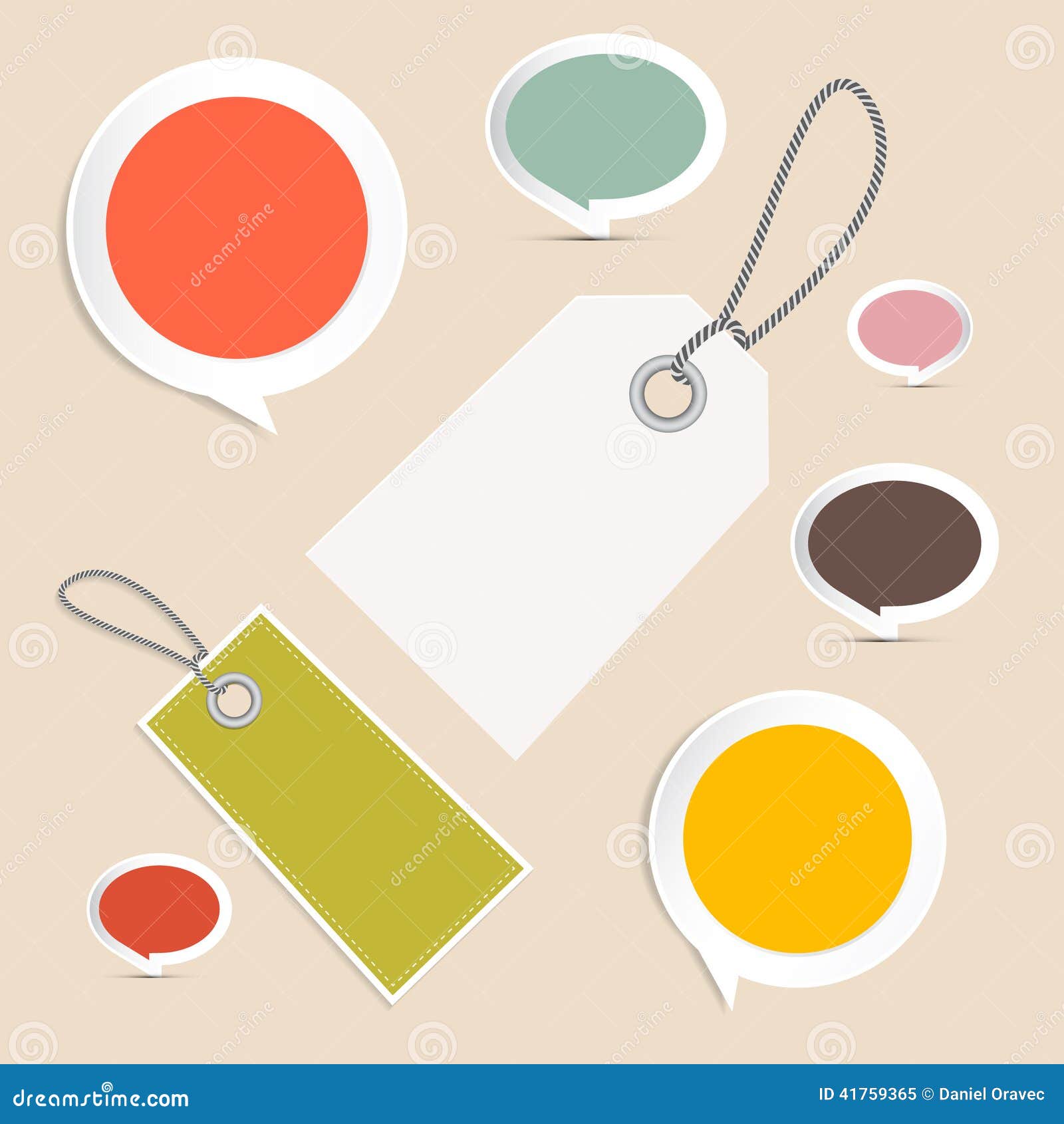 Vector Set of Labels, Tags stock vector. Illustration of card - 41759365