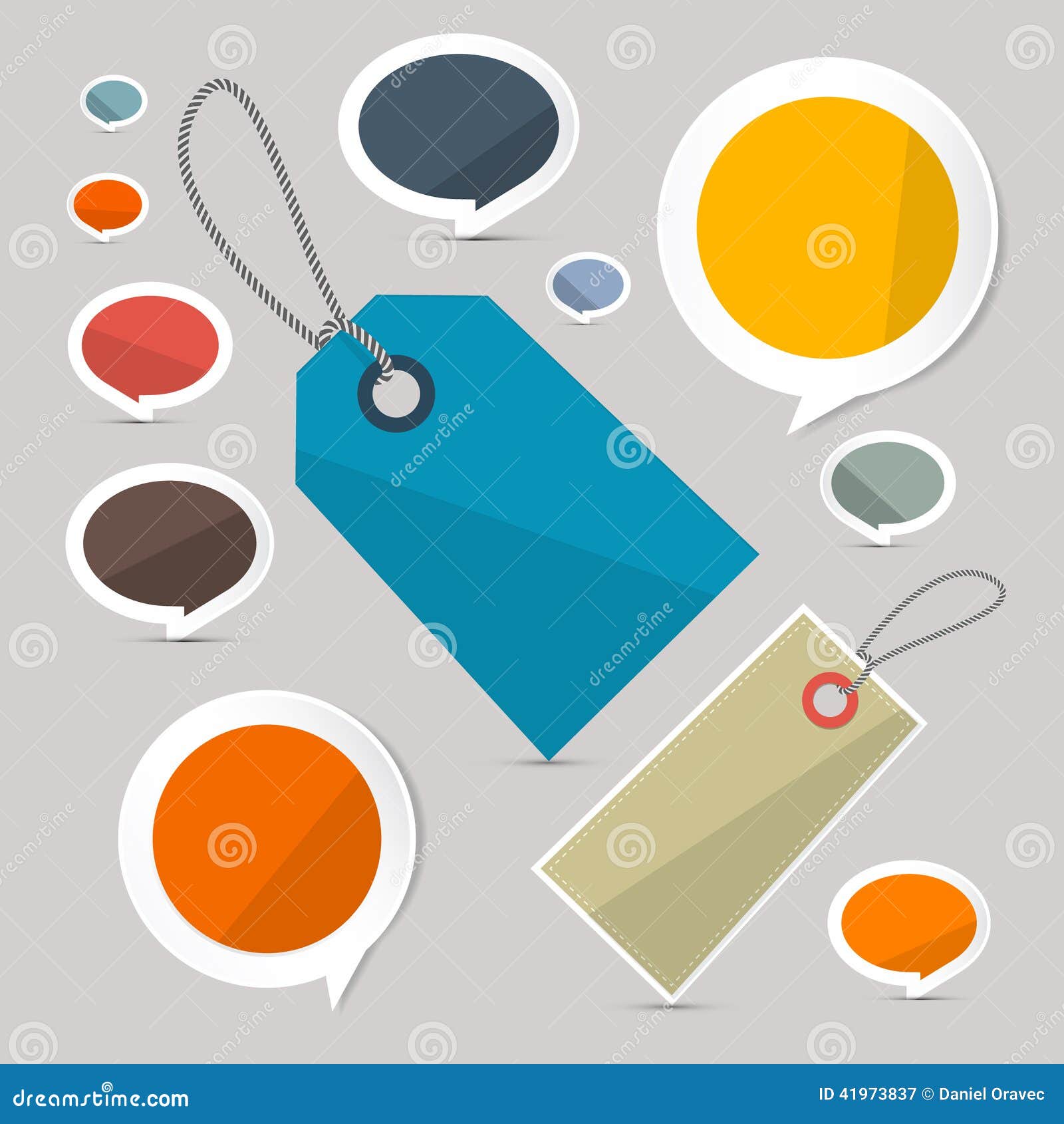 Set Of Tags And Stickers With Milkshake . Stock Photo | CartoonDealer ...