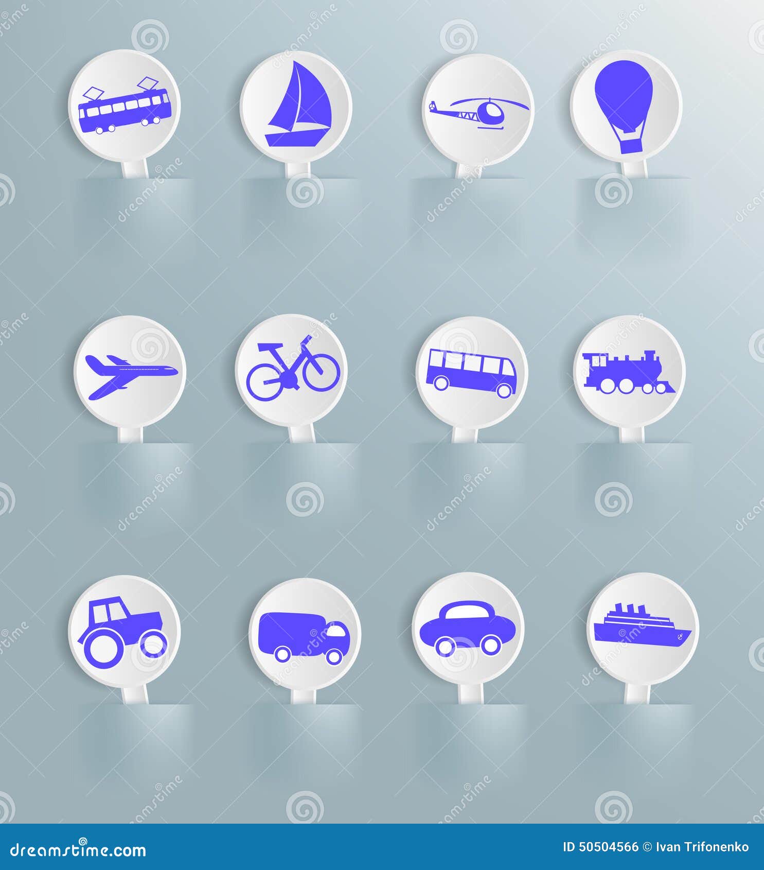 Vector Set of Labels with Transport Stock Illustration - Illustration ...
