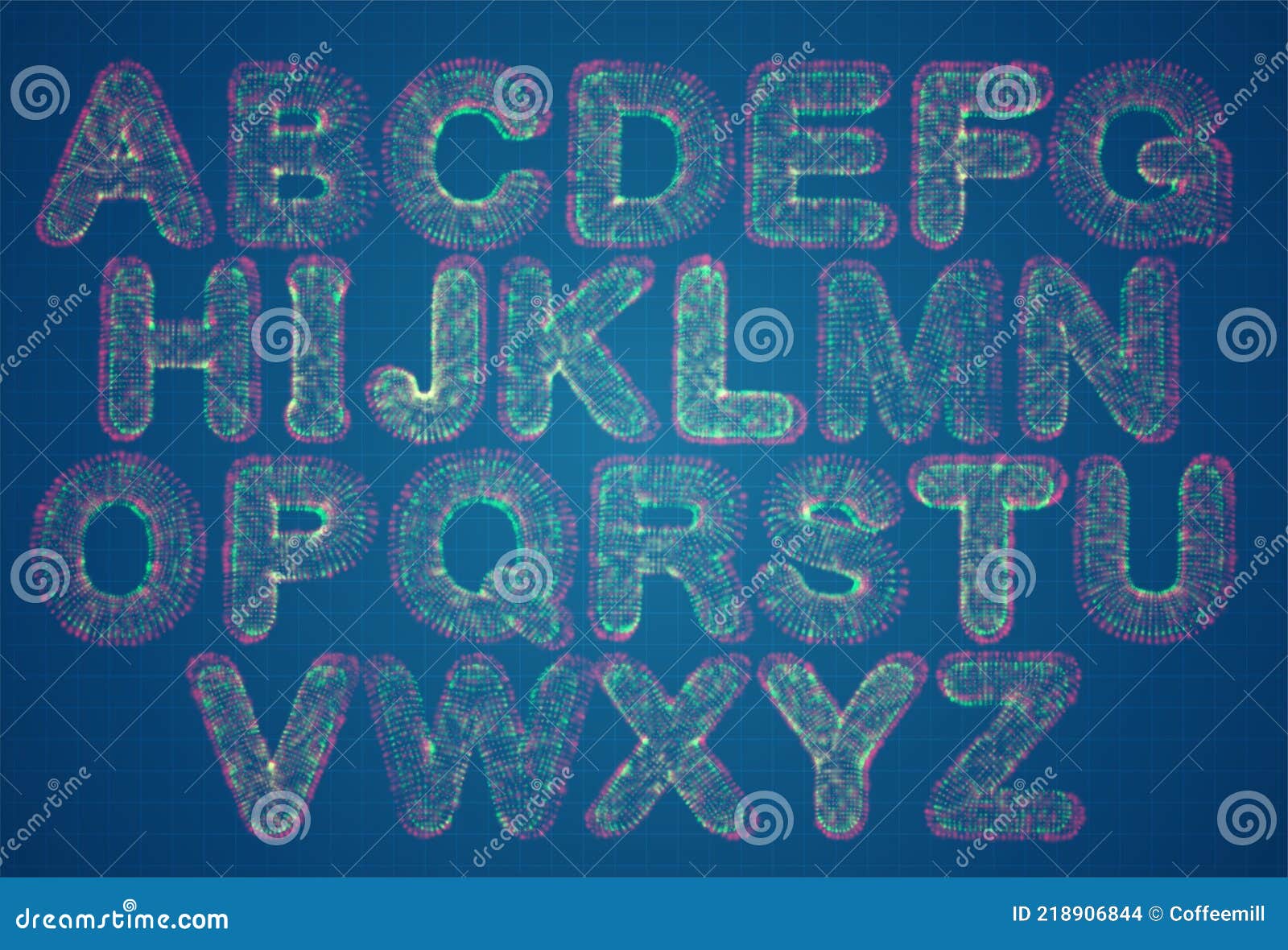 Vector Set of Letters, Ready Alphabet. 3d Style Stock Vector ...