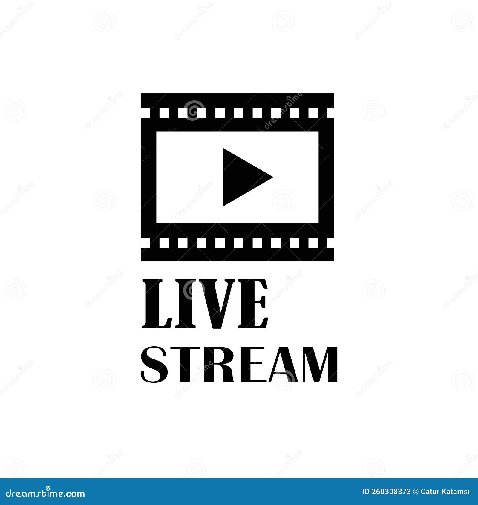 Vector Set of Live Streaming Icon Multimedia Logo Stock Vector ...
