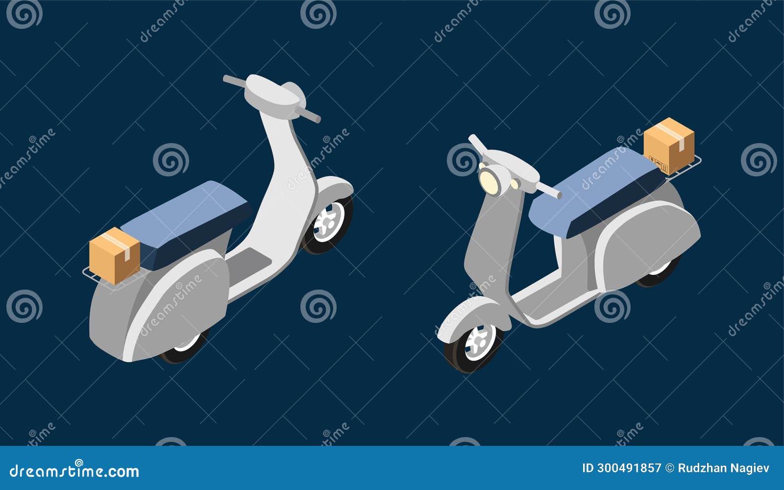 Vector Set of Logistics Vehicles Stock Illustration - Illustration of ...