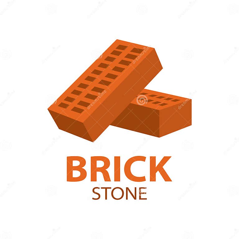 Vector Set of Logos Brick Stones, Construction Stock Vector ...